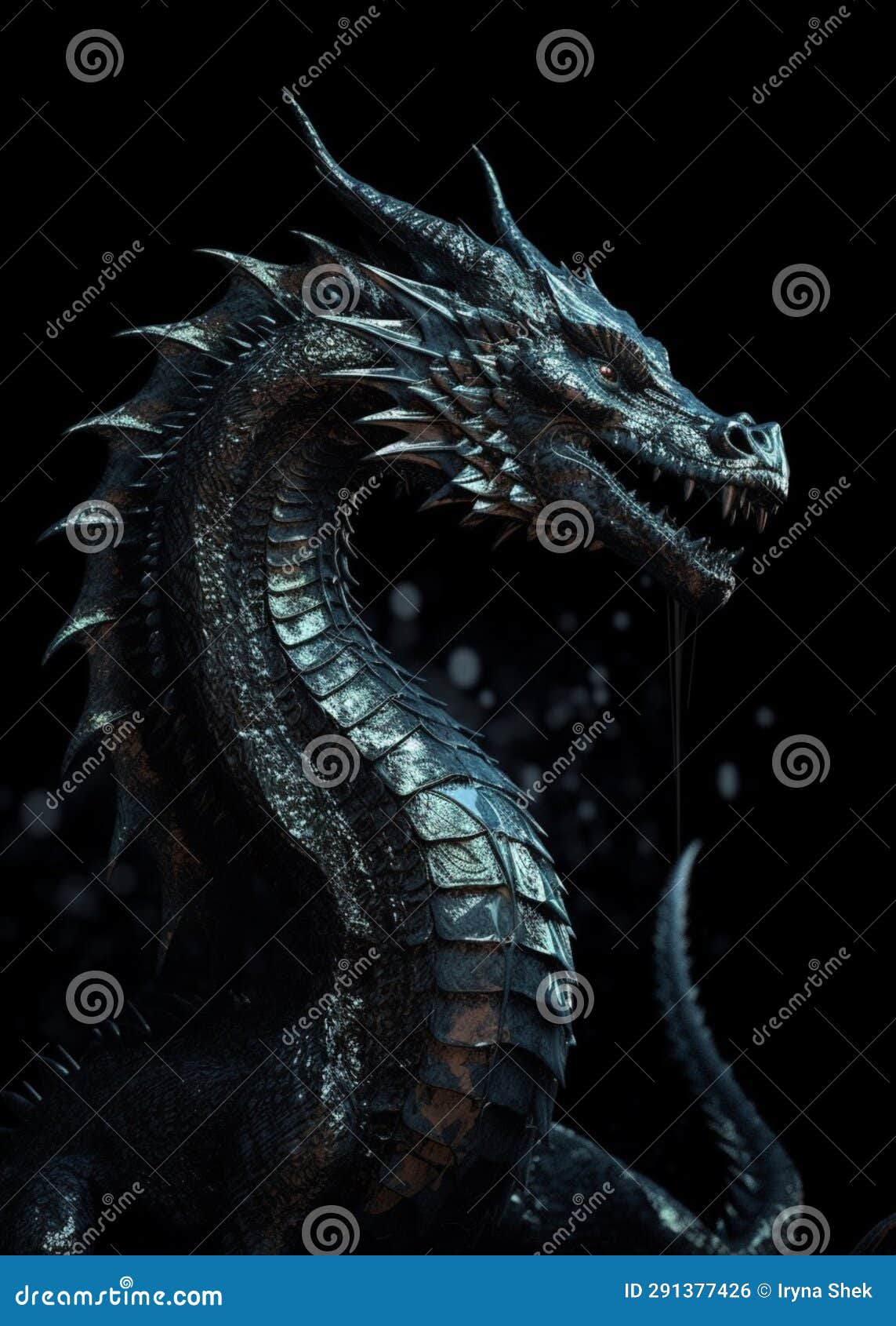 Dragon. a Mythical Creature Stock Illustration - Illustration of danger ...