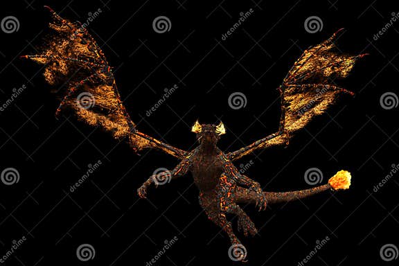 Dragon No. 6 stock illustration. Illustration of wings - 2372502