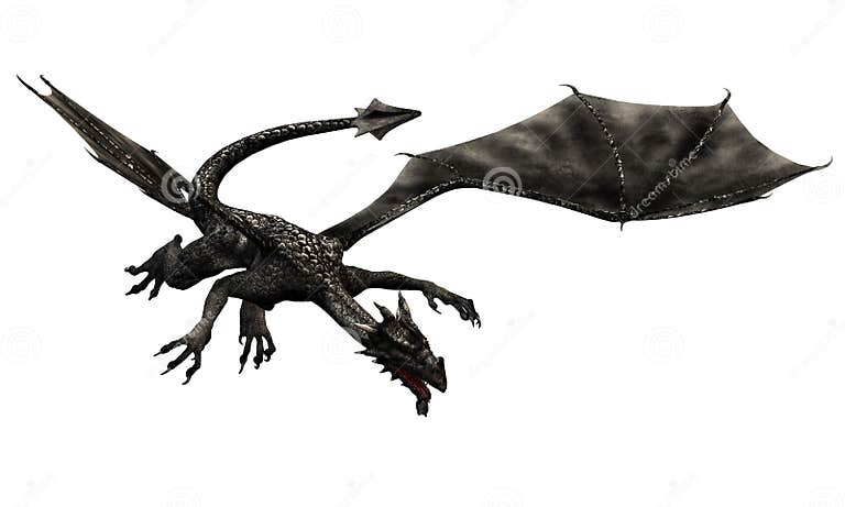 Dragon No. 7 stock illustration. Illustration of flies - 2372511