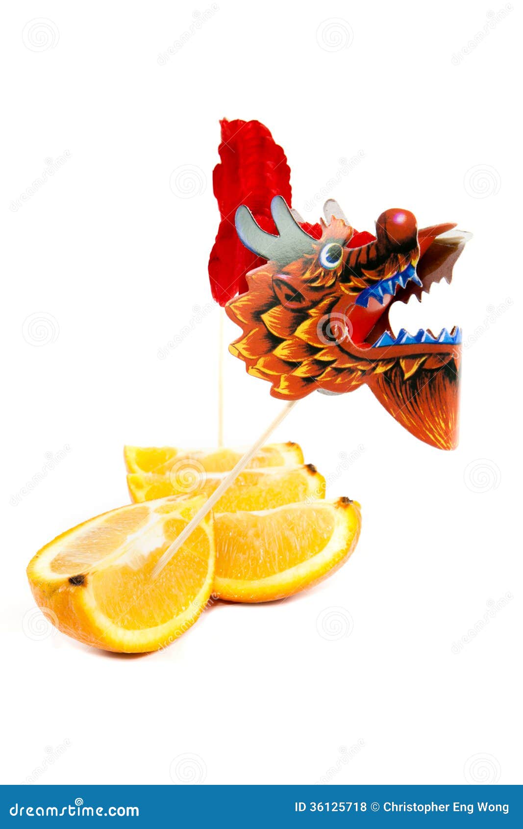 Dragon and Oranges stock photo. Image of china, year - 36125718