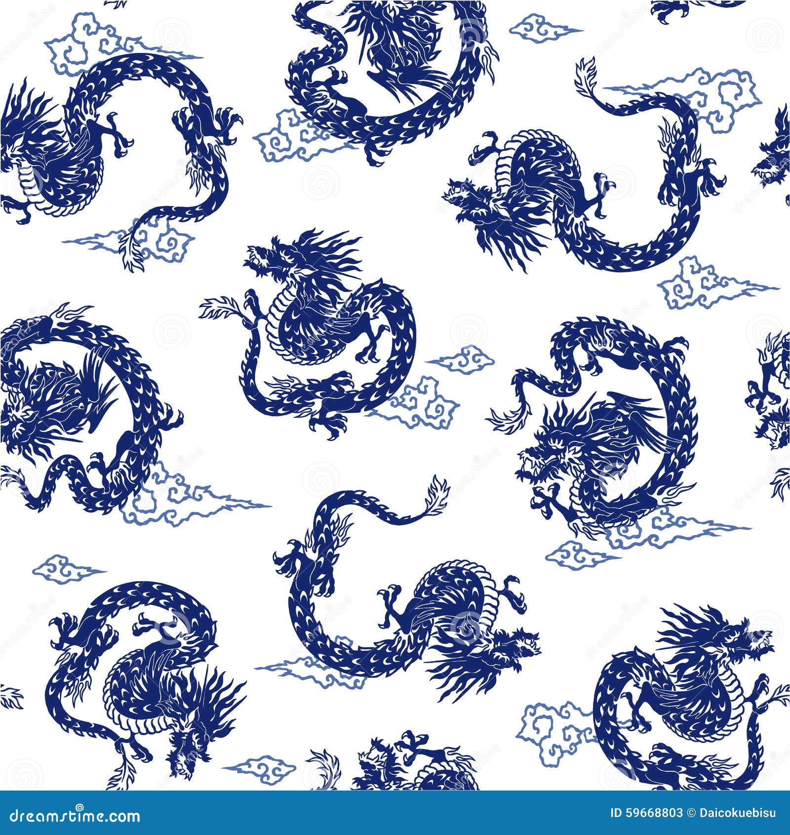 Dragon pattern stock illustration. Illustration of painting - 59668803