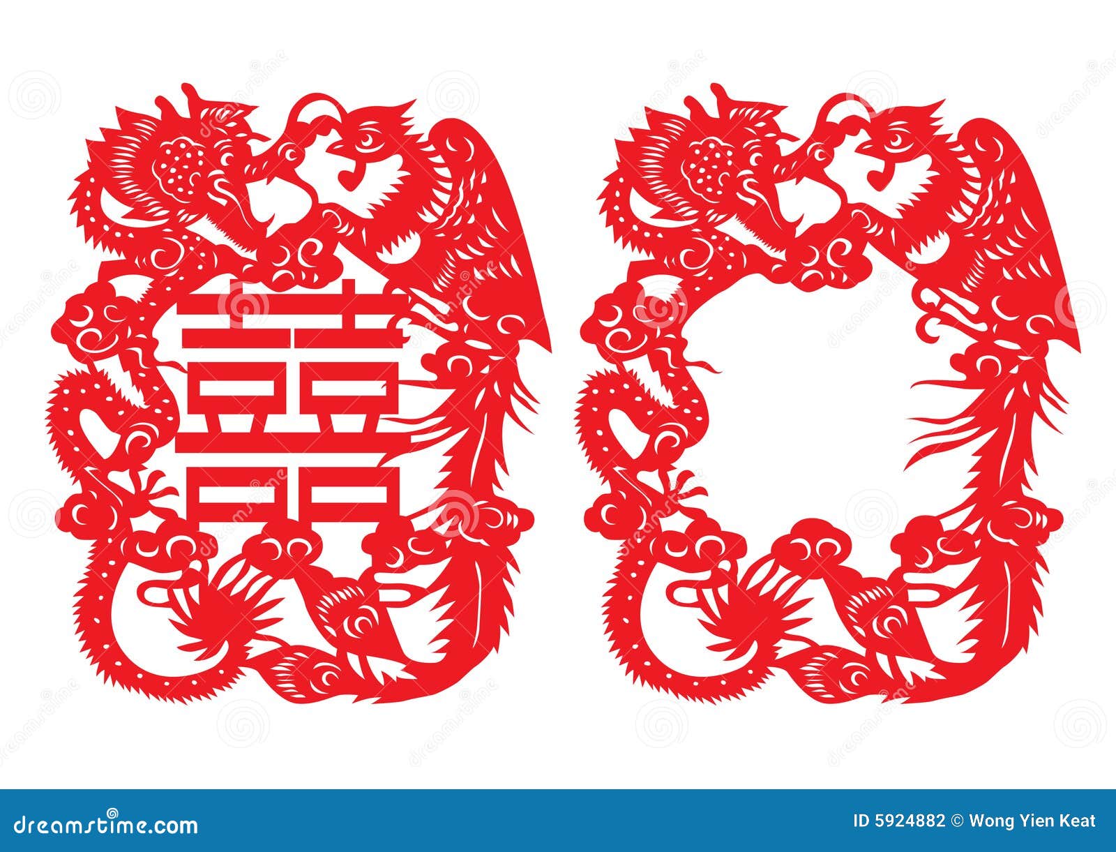 Phoenix And Dragon Against Fujiyama Stock Photography | CartoonDealer ...