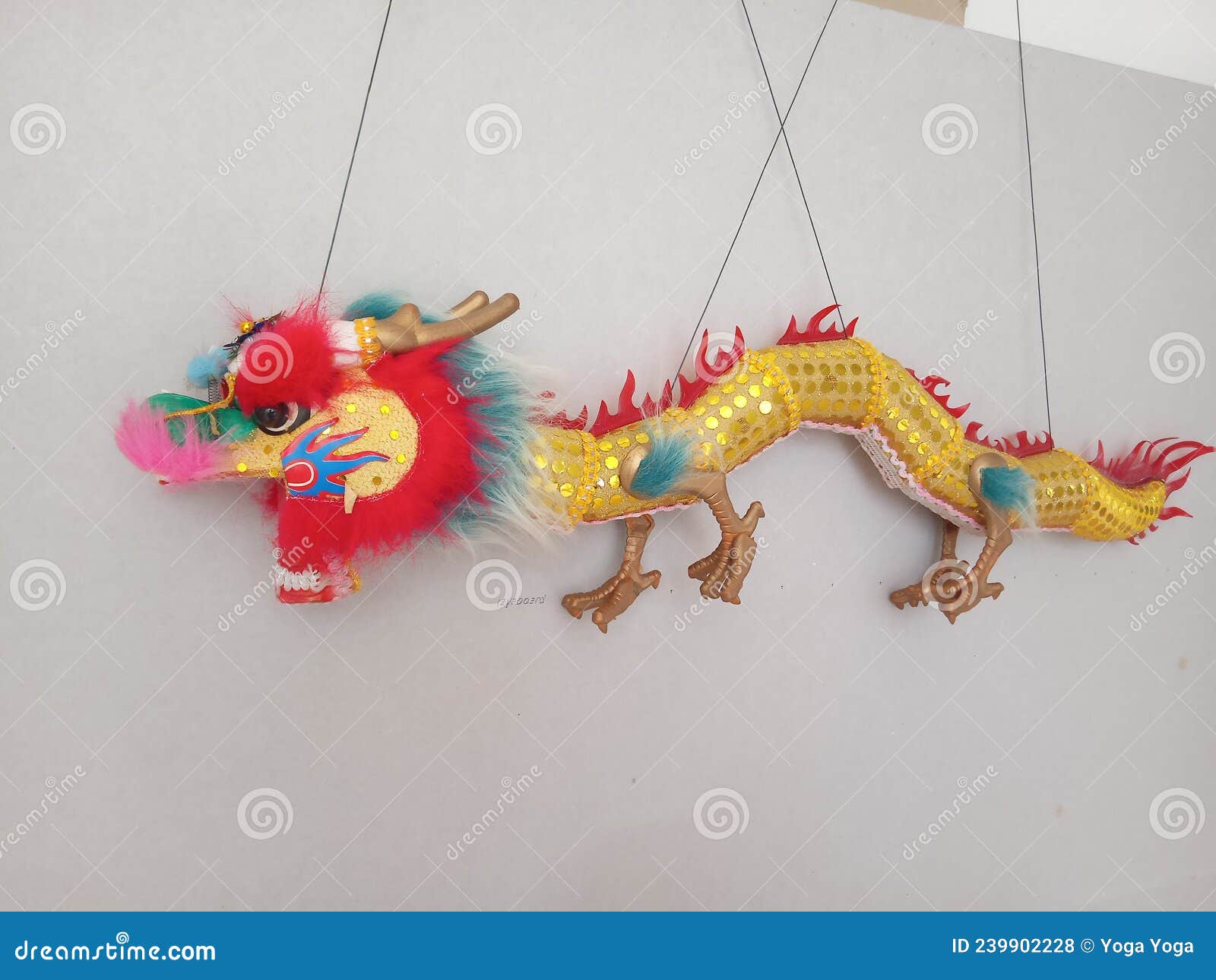 Dragon playing photo stock photo. Image of yellow, figurine - 239902228