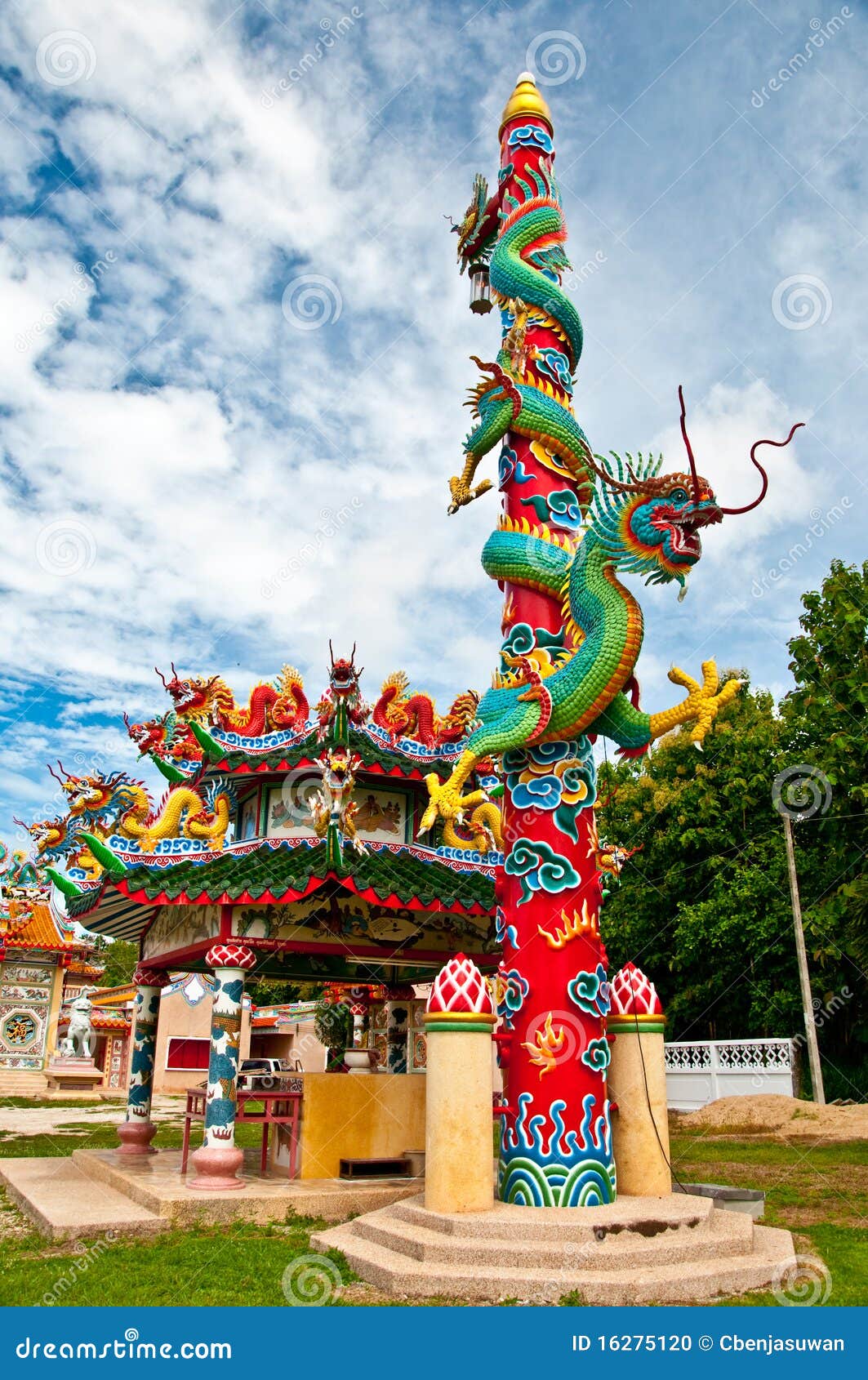 The Dragon Pole stock photo. Image of pole, believe, forbidden - 16275120