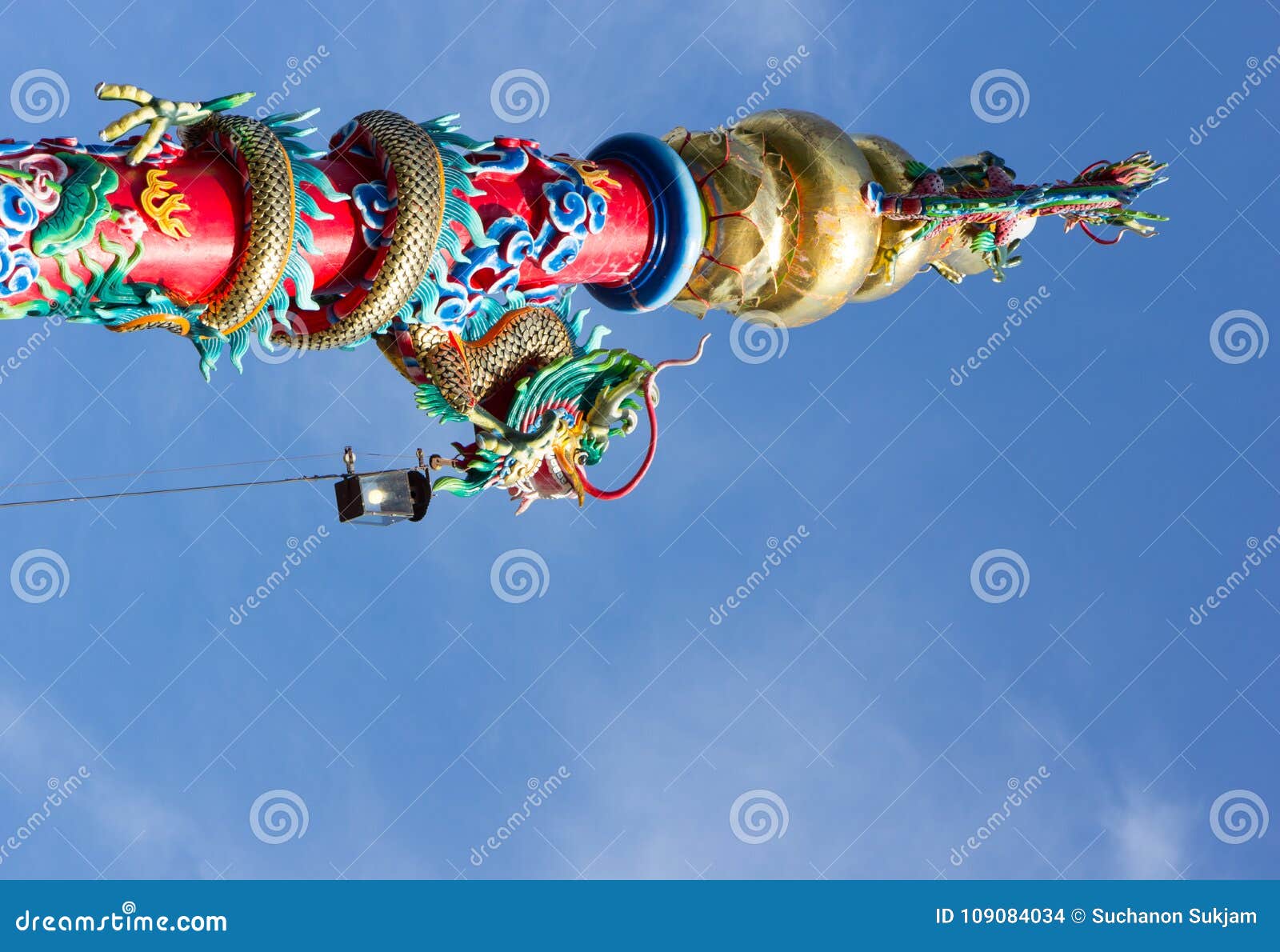 Dragon pole stock photo. Image of power, holy, symbolic - 109084034