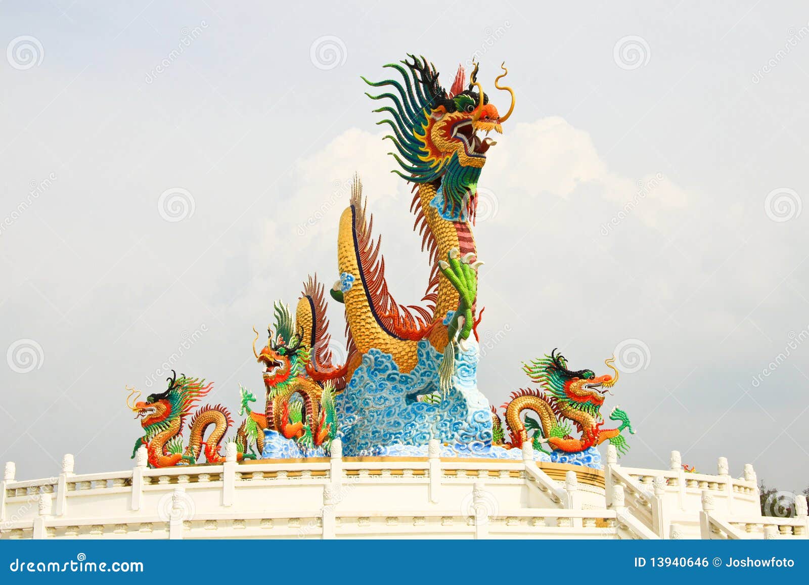 Dragon prominently stock photo. Image of architecture - 13940646
