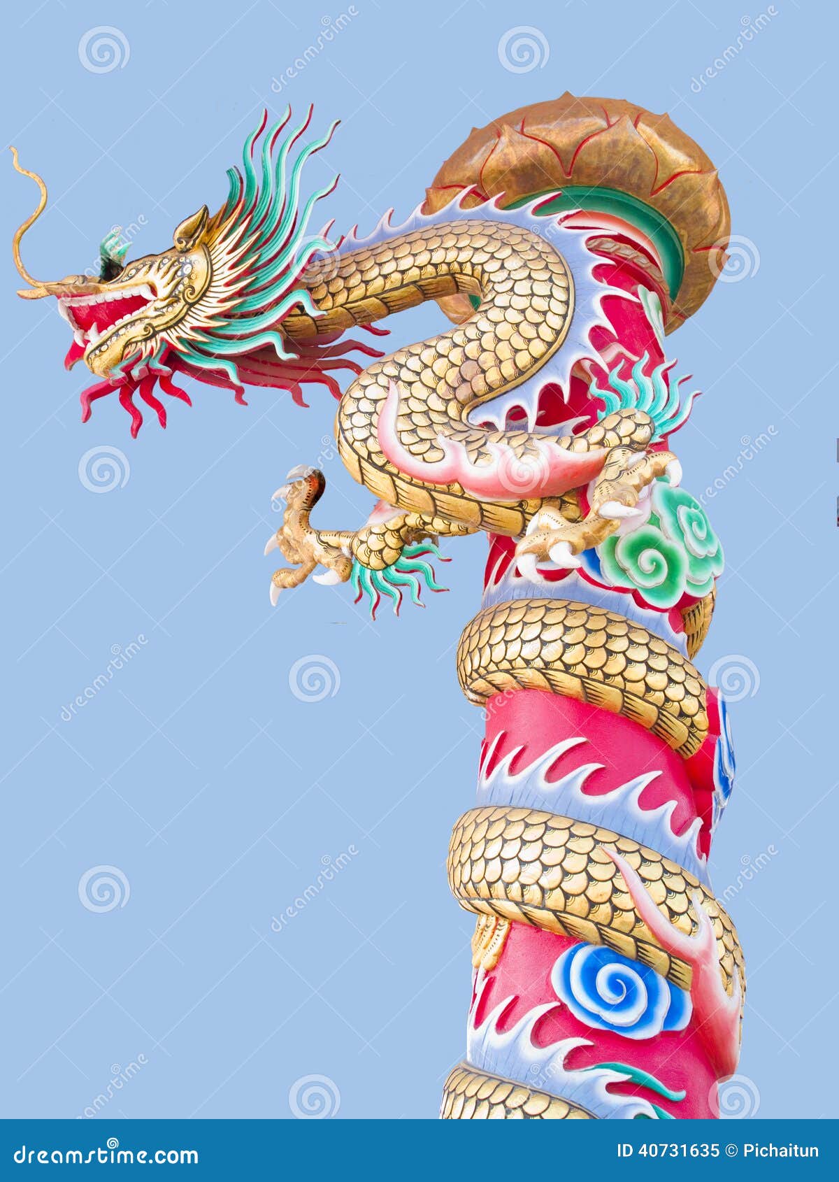 Dragon stock image. Image of helical, colorful, elegance - 40731635