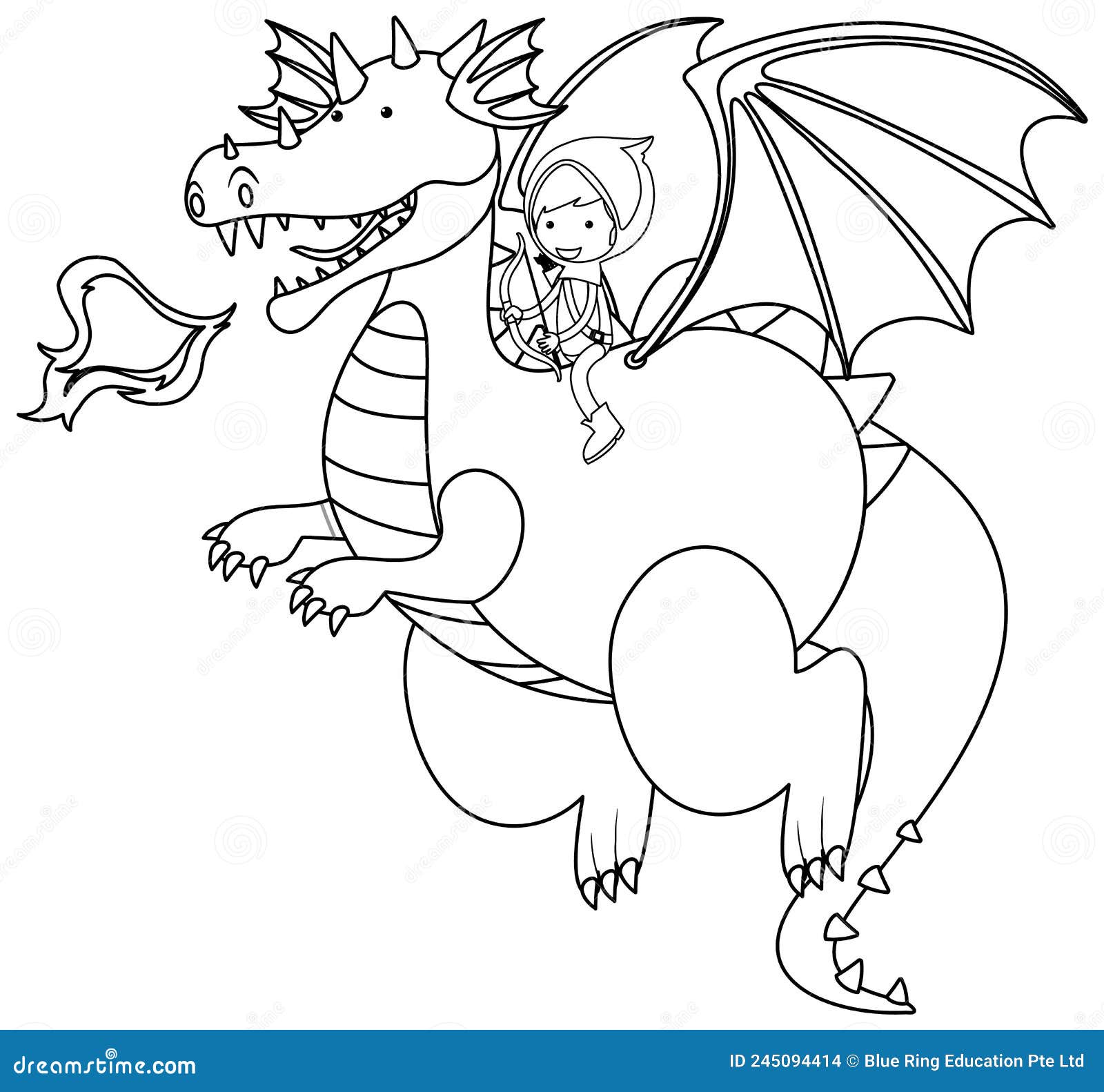 Dragon And Rider Running Royalty-Free Stock Photo | CartoonDealer.com ...