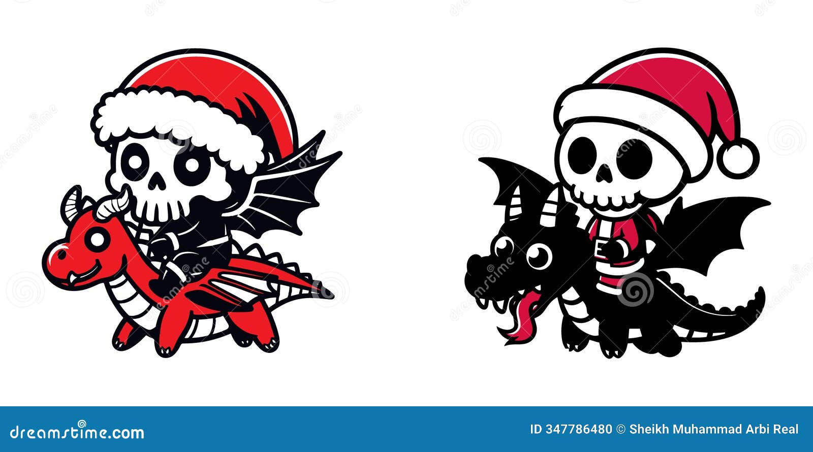 Dragon Rider Santa Claus Stock Illustration Illustration Of Clothing 347786480