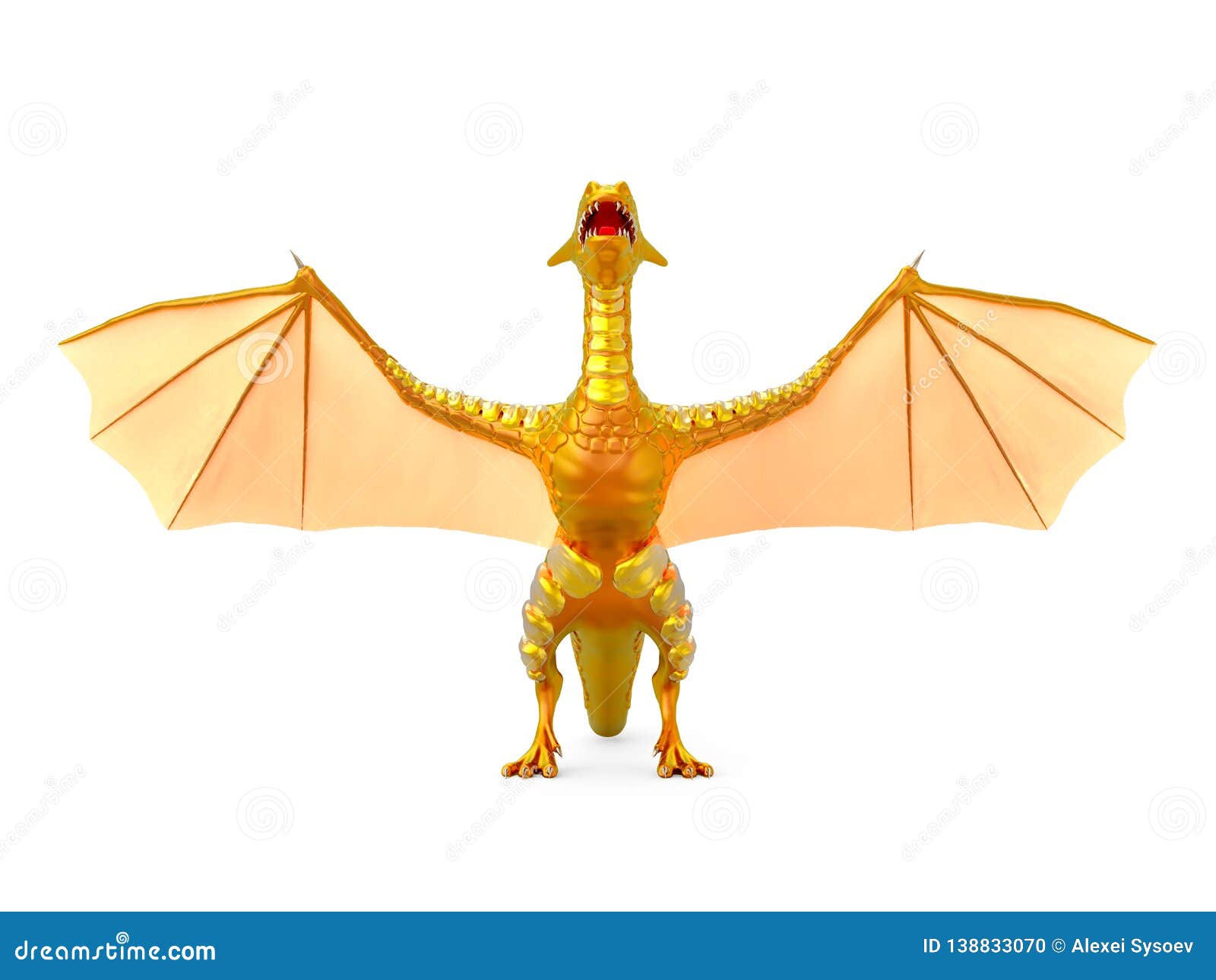 Dragon Front View 3d