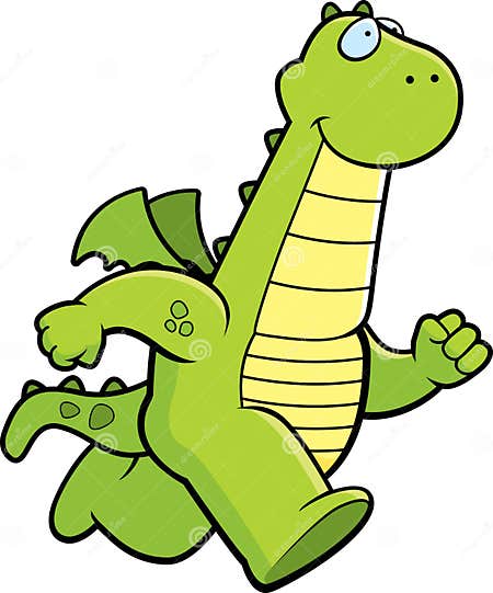 Dragon Running stock vector. Illustration of running - 14231862