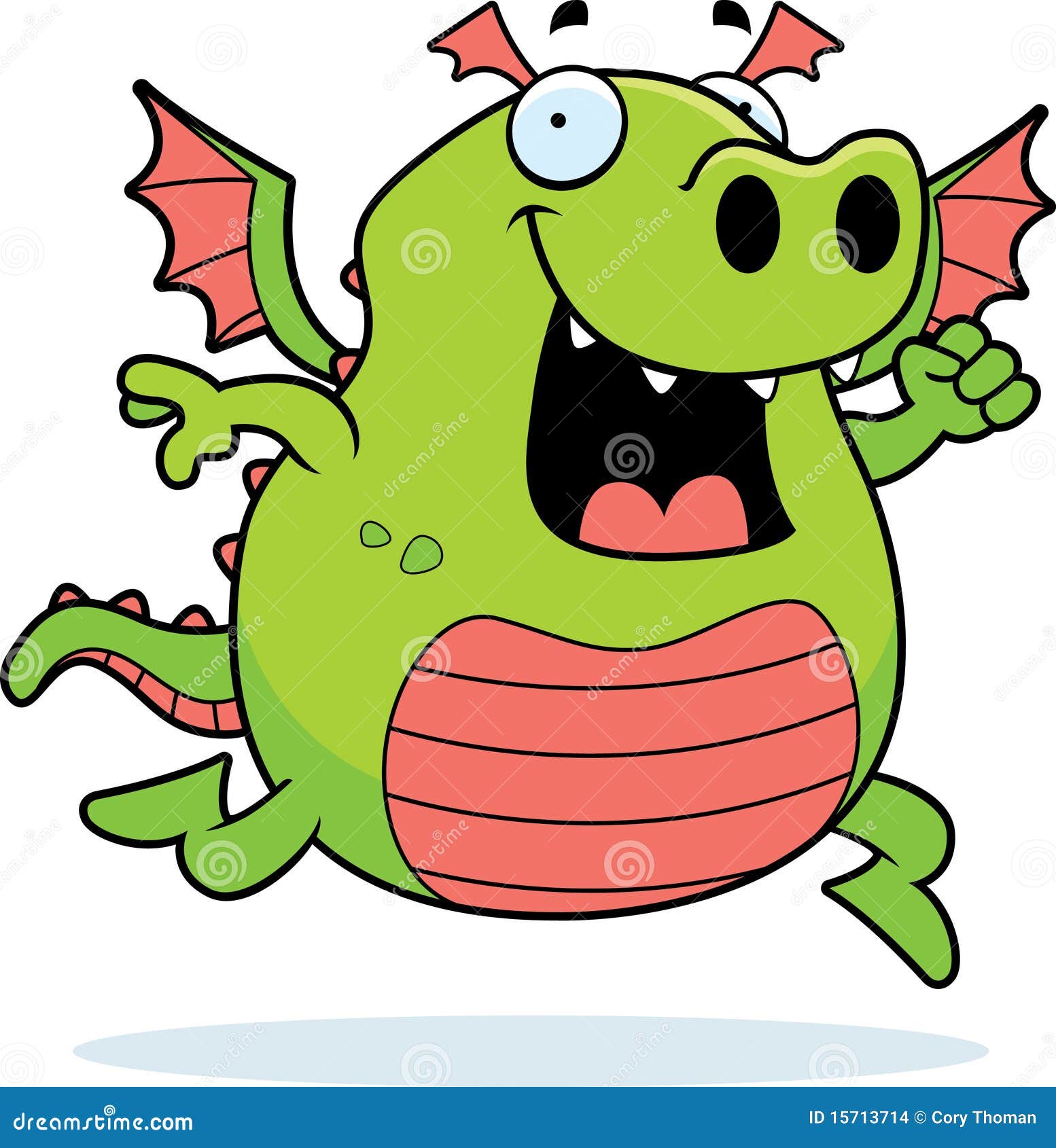 Dragon Running stock vector. Illustration of running - 15713714