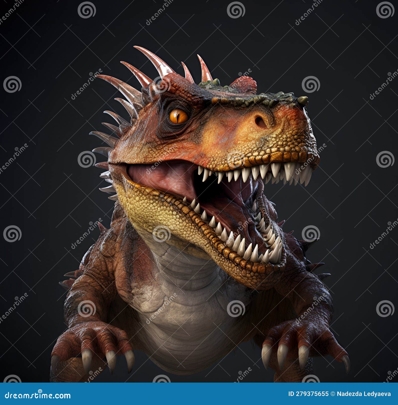 Dragon S Muzzle Close-up on a Dark Background. Generative AI Stock ...