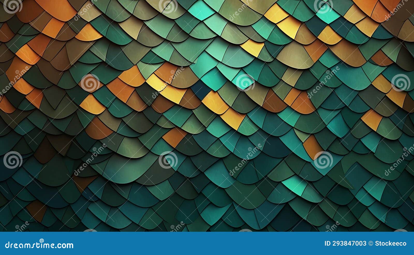 Dragon Scales Abstract Background - High Quality Vector Pattern for ...