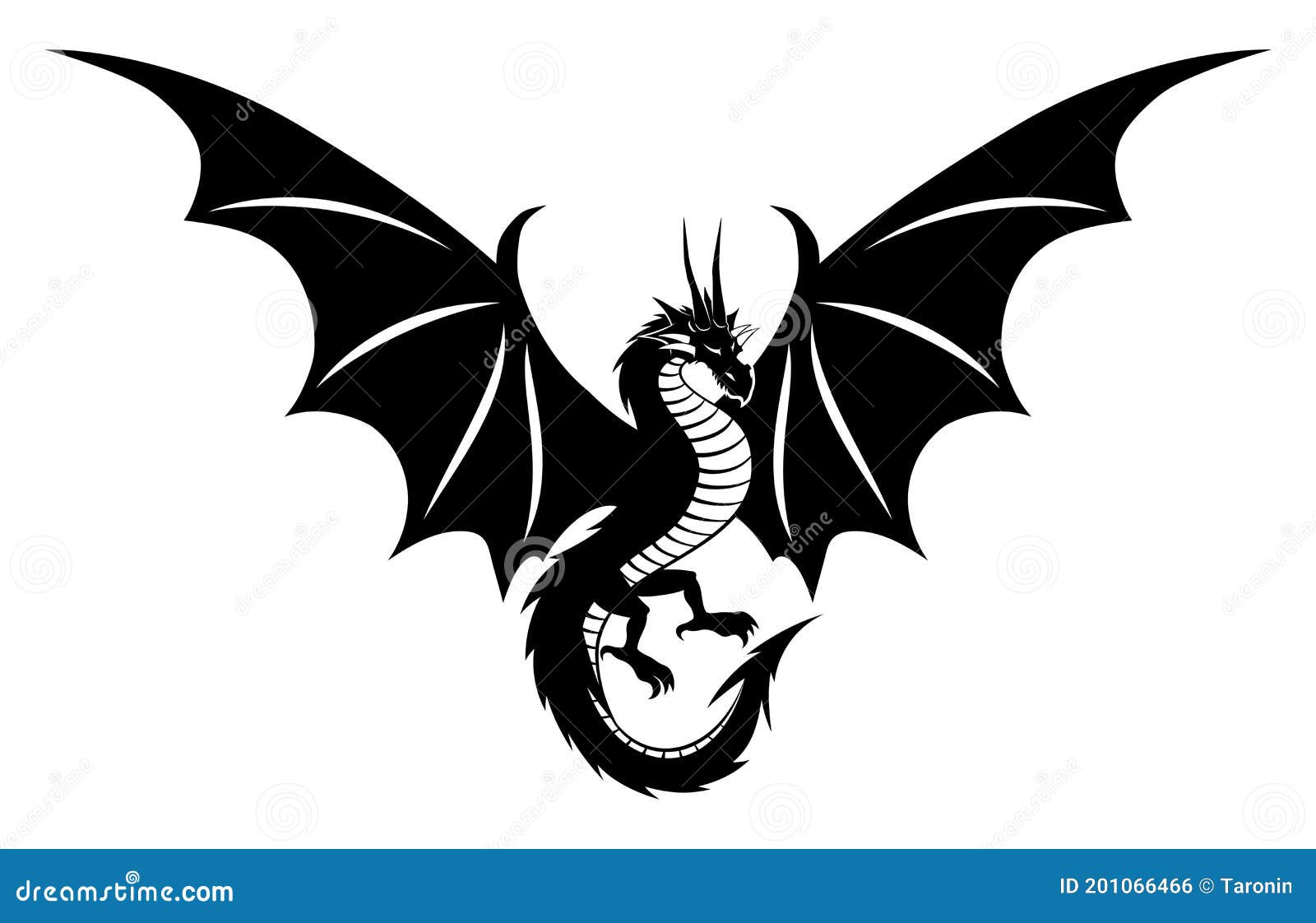 Dragon Icon Vector From Fantastic Characters Collection. Thin Line ...