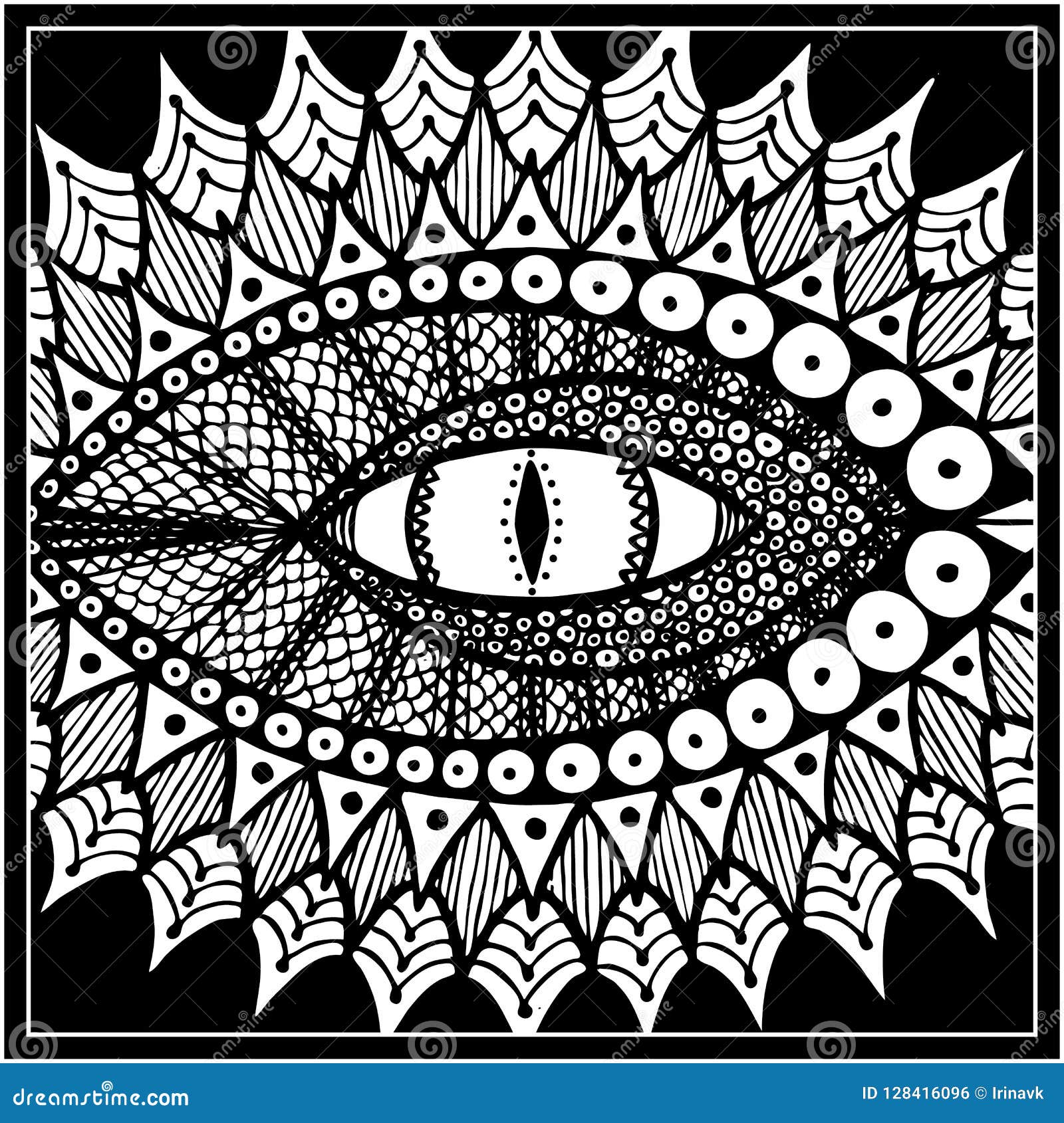 Dragon Eye Coloring Pages
