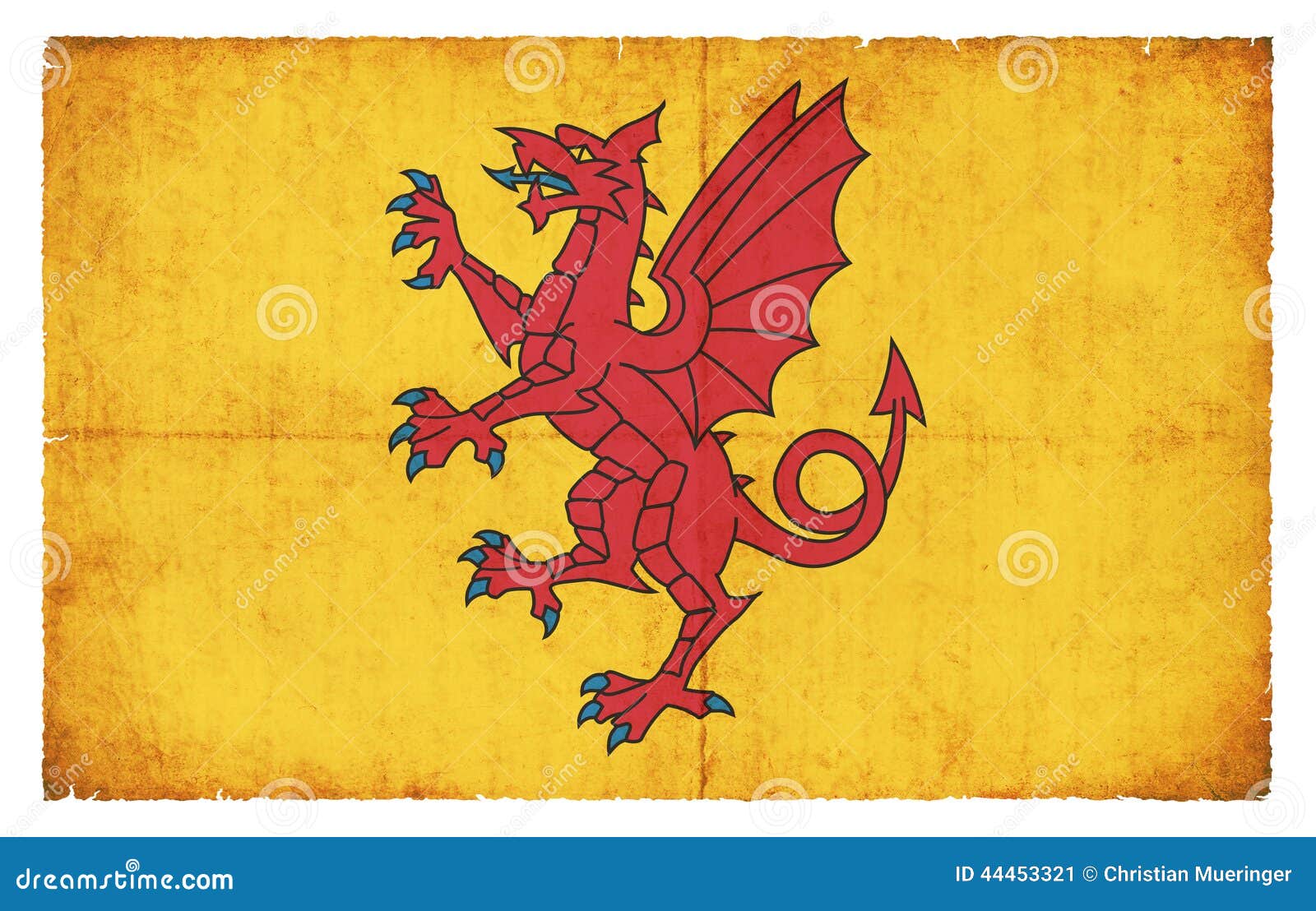 Dragon of Somerset (Great Britain) Stock Illustration - Illustration of ...