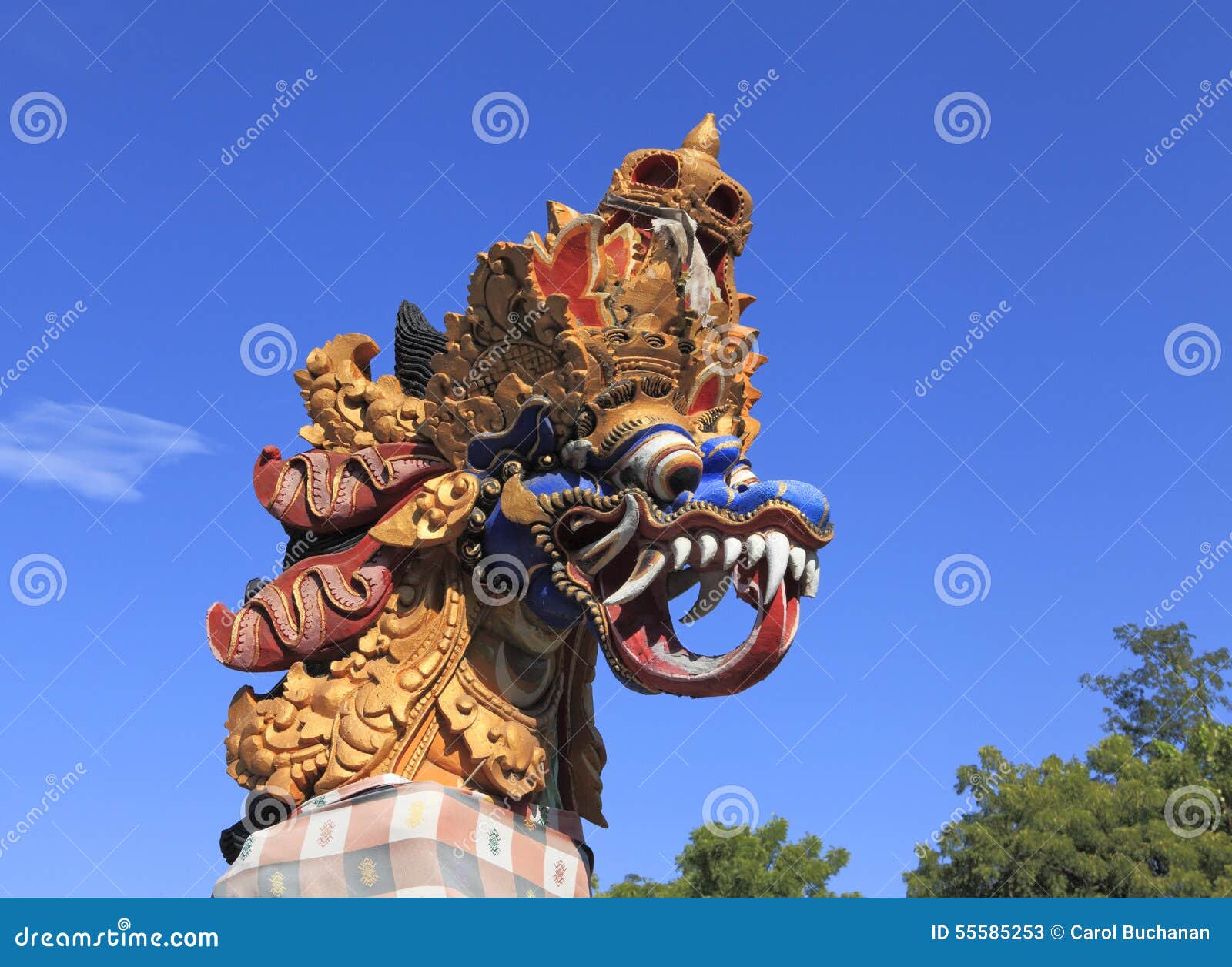 Dragon Statue, Bali image stock. Image du ciel, balinais - 55585253