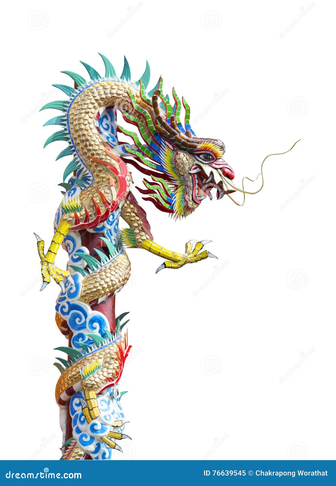 The Statue Of A Chinese Commander In Ancient Times Royalty-Free Stock ...