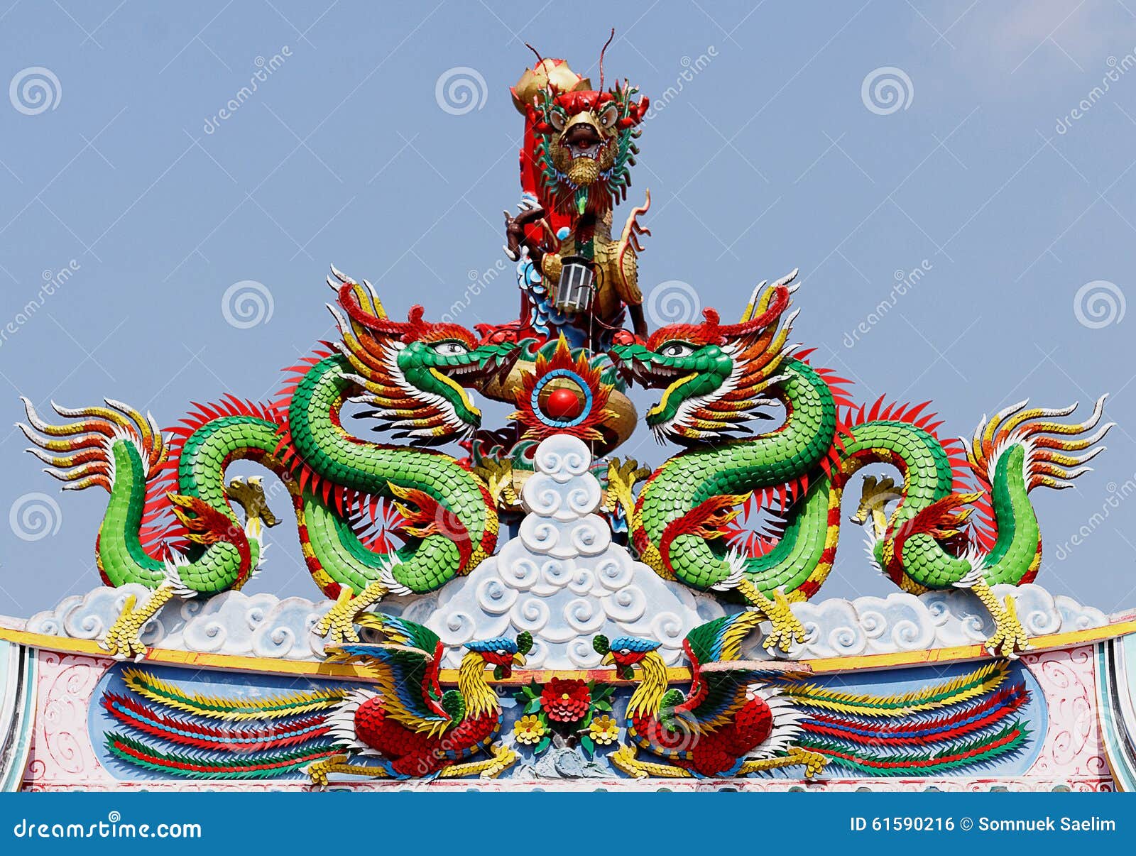 Dragon stock photo. Image of ornament, temple, legend - 61590216