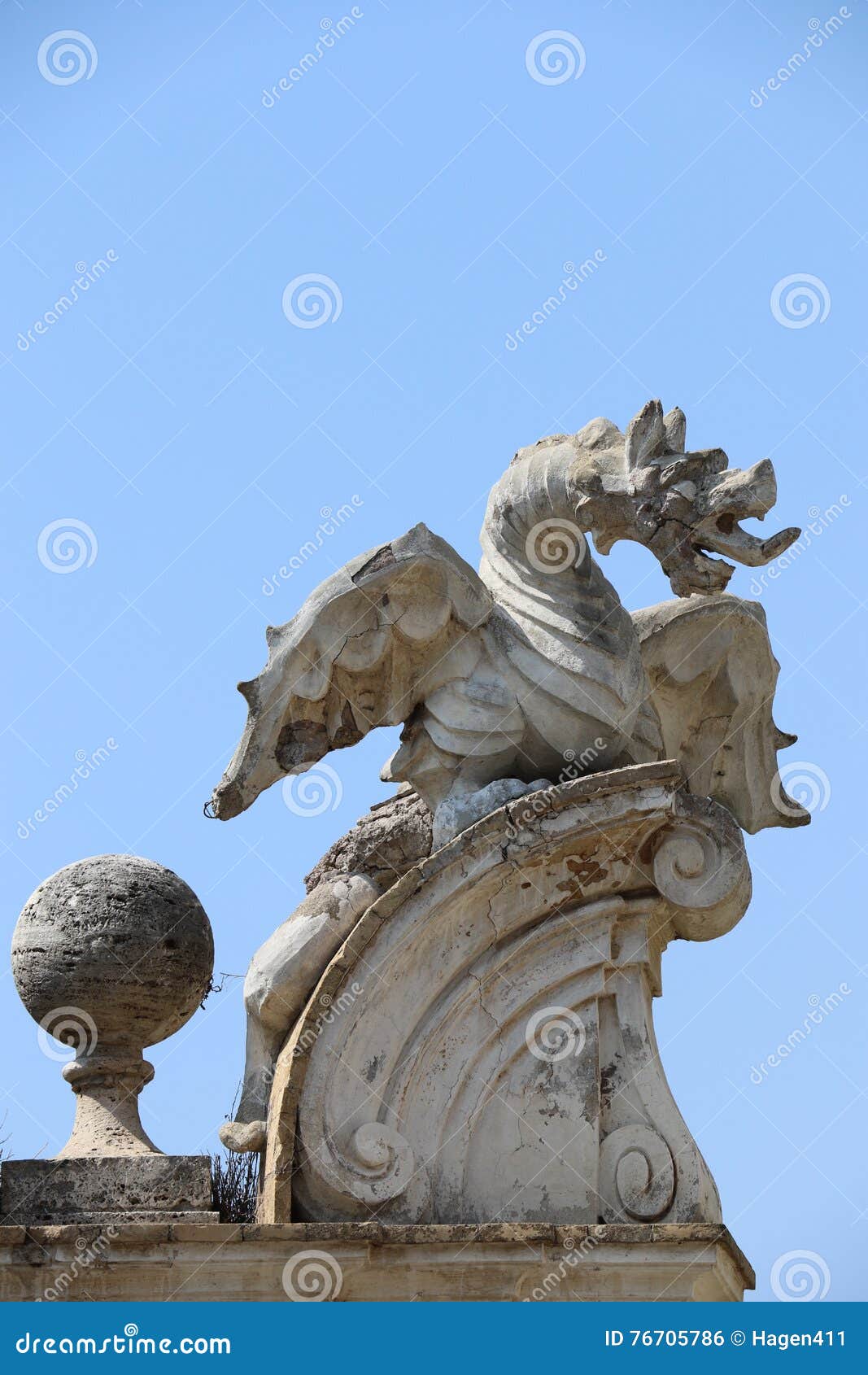 Dragon stock photo. Image of roman, gallery, museum, rome - 76705786