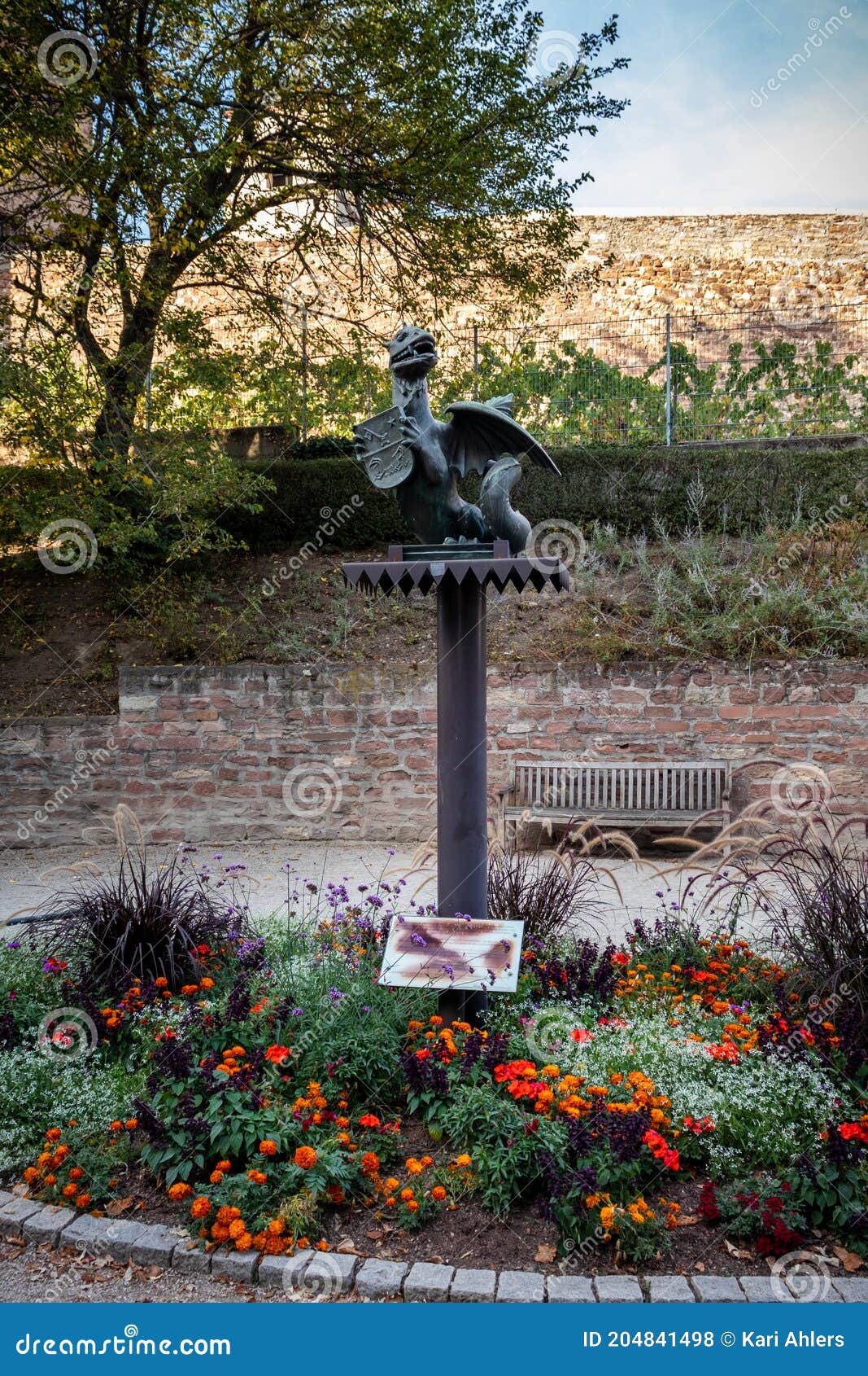 Dragon Statue in Worms, Germany Editorial Stock Photo - Image of summer ...
