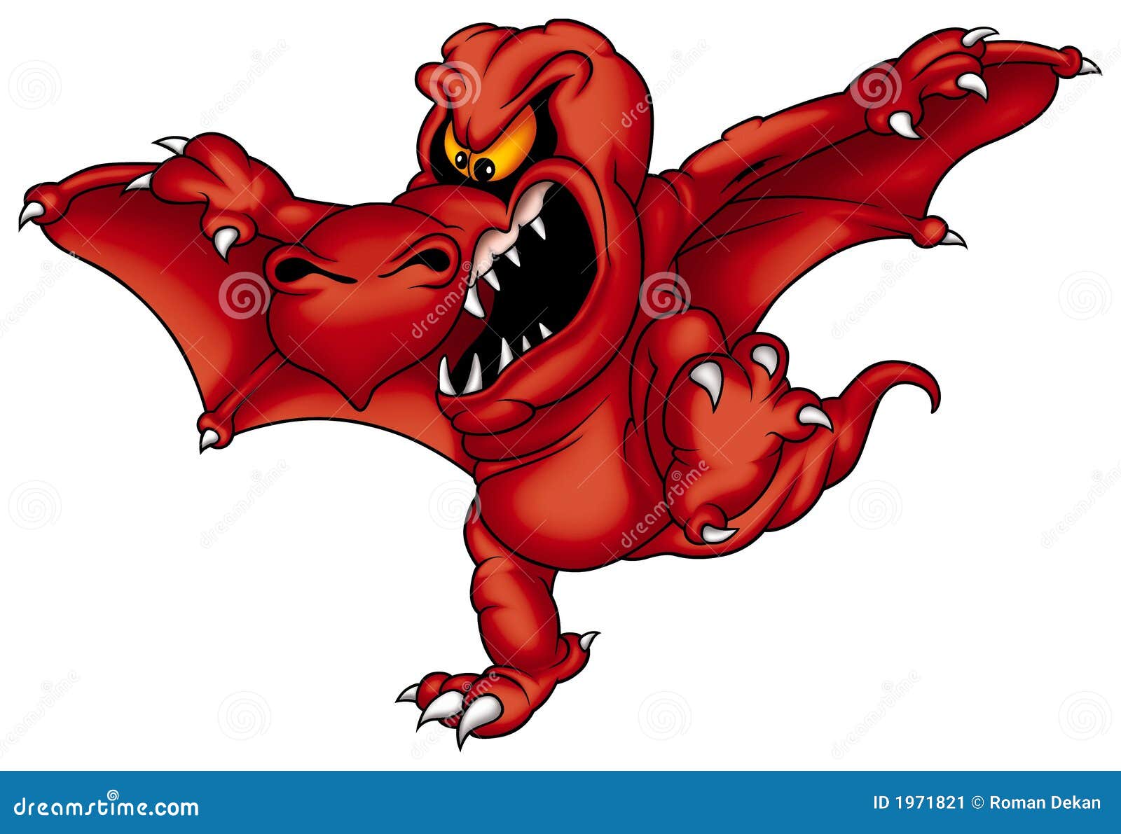 Dragon Sterax Red stock illustration. Illustration of figure - 1971821