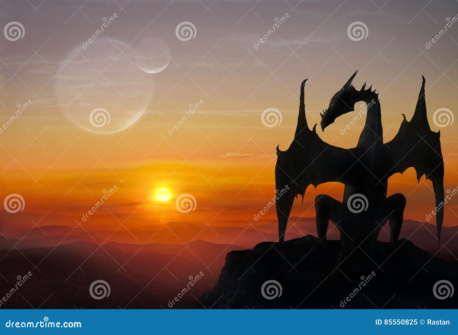 The Sad Dragon Stock Image | CartoonDealer.com #21839827