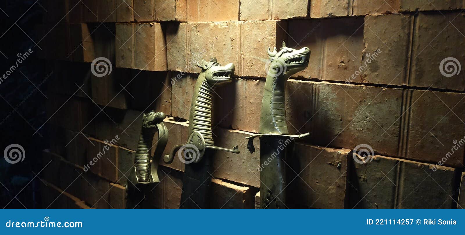 Dragon Sword Handle Historical Nusantara Stock Image - Image of handle ...