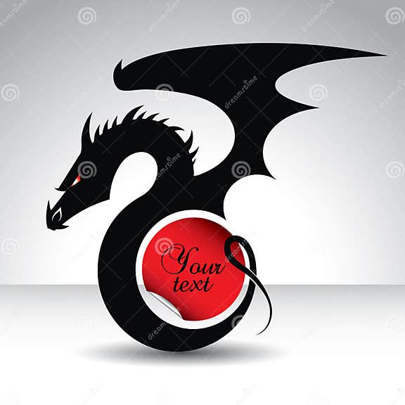 Dragon Symbol for 2012 Year - with Text Place Stock Vector ...