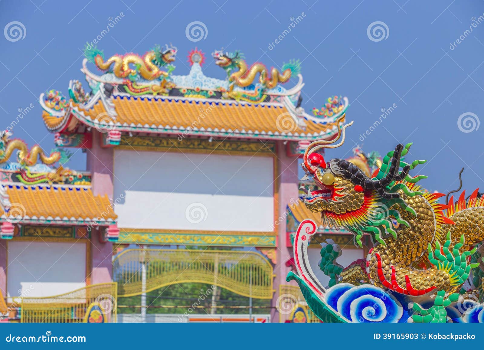 Dragon stock image. Image of statue, power, asian, symbol - 39165903