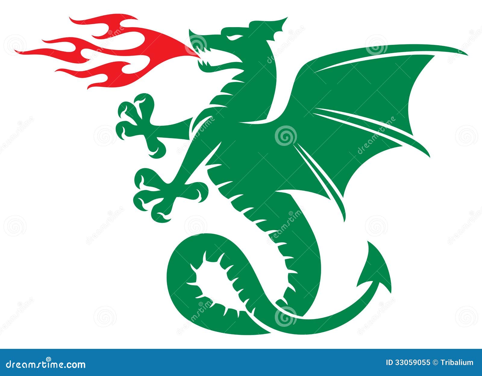 Dragon stock vector. Illustration of legend, legendary - 33059055