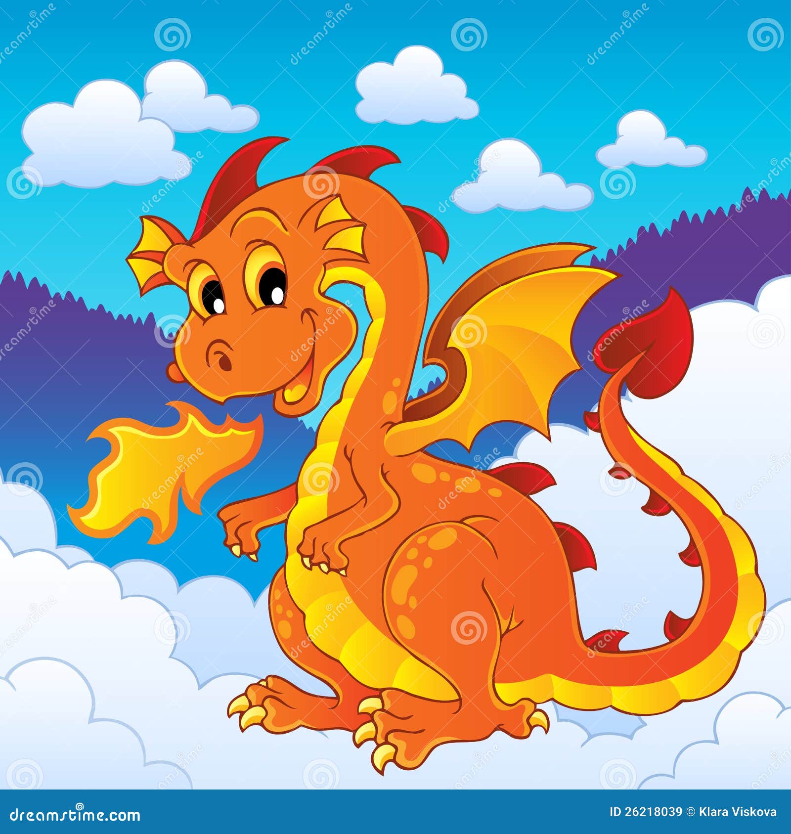 Dragon theme image 8 stock vector. Illustration of imagination - 26218039