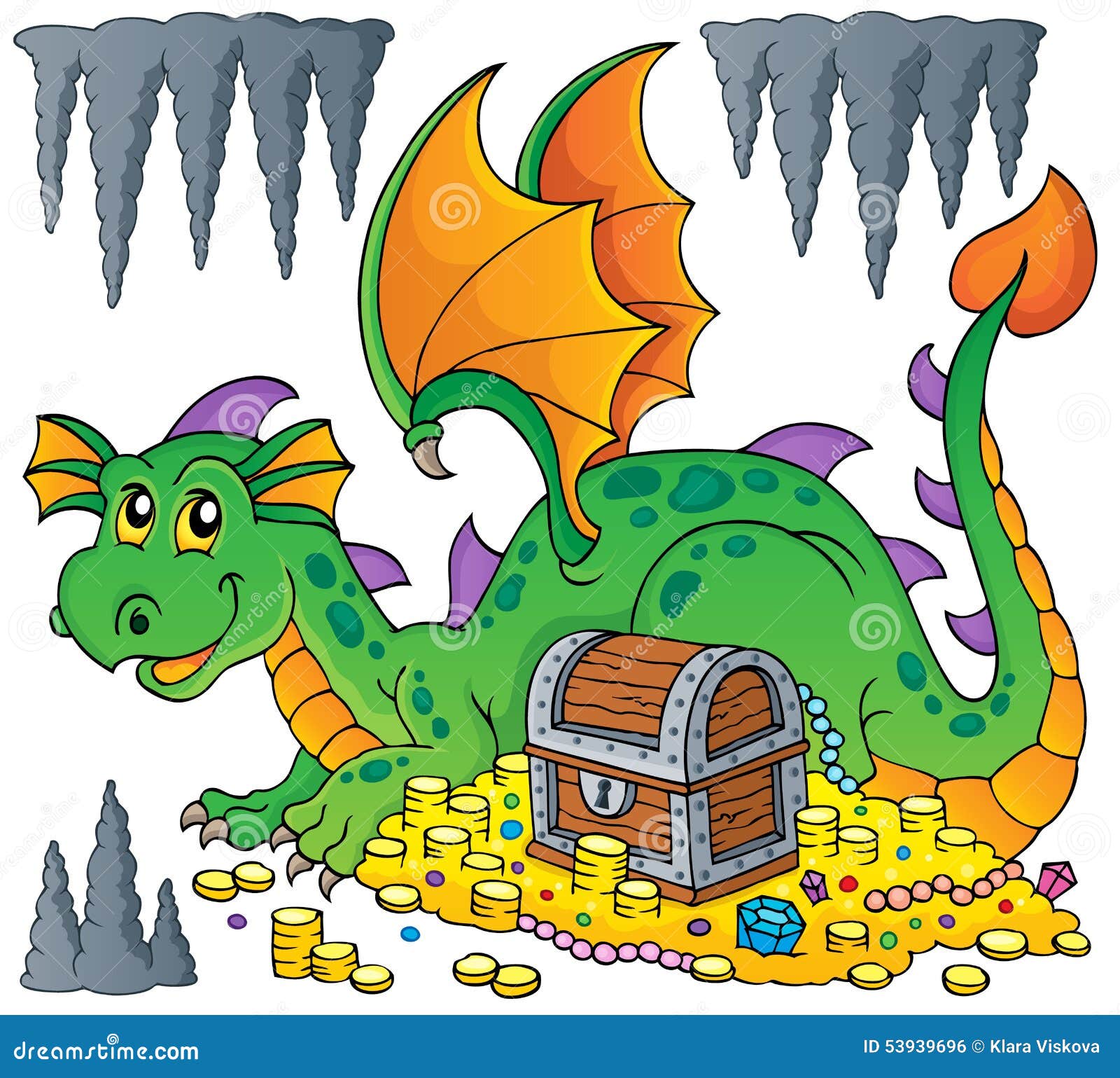 Treasure Map Theme Image 1 Vector Illustration | CartoonDealer.com ...