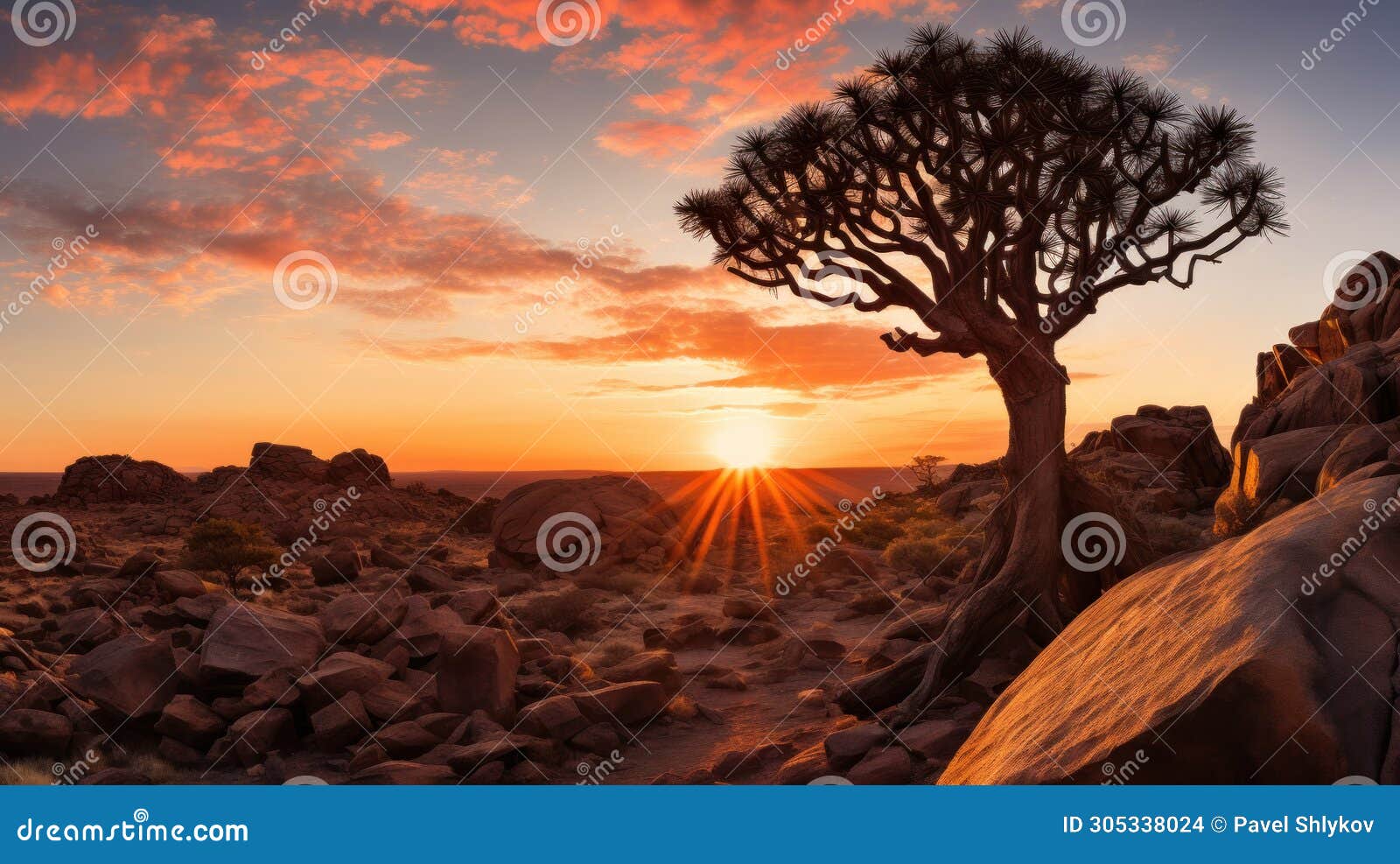 Dragon trees in africa stock photo. Image of leaves - 305338024