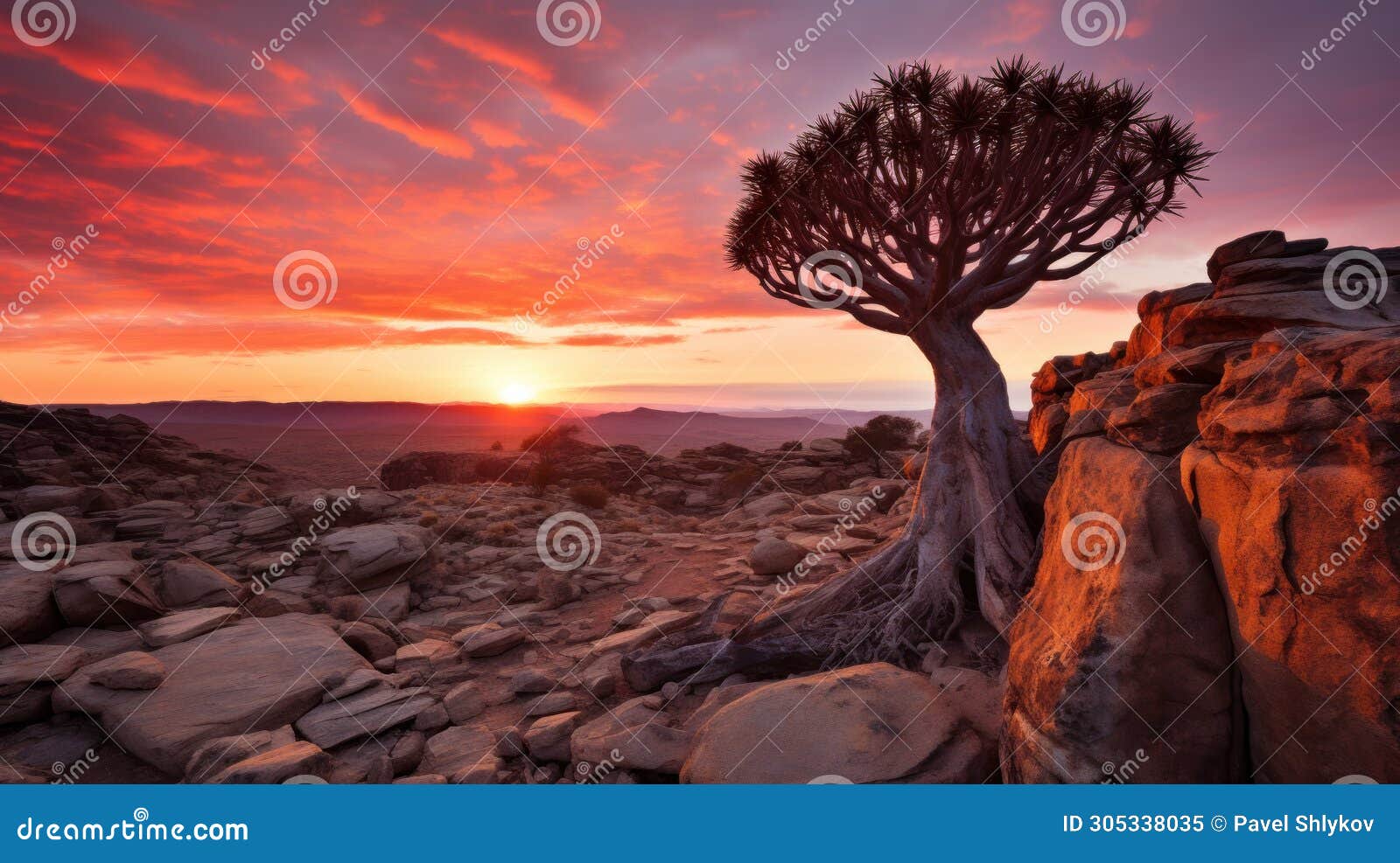 Dragon trees in africa stock image. Image of cinnabari - 305338035