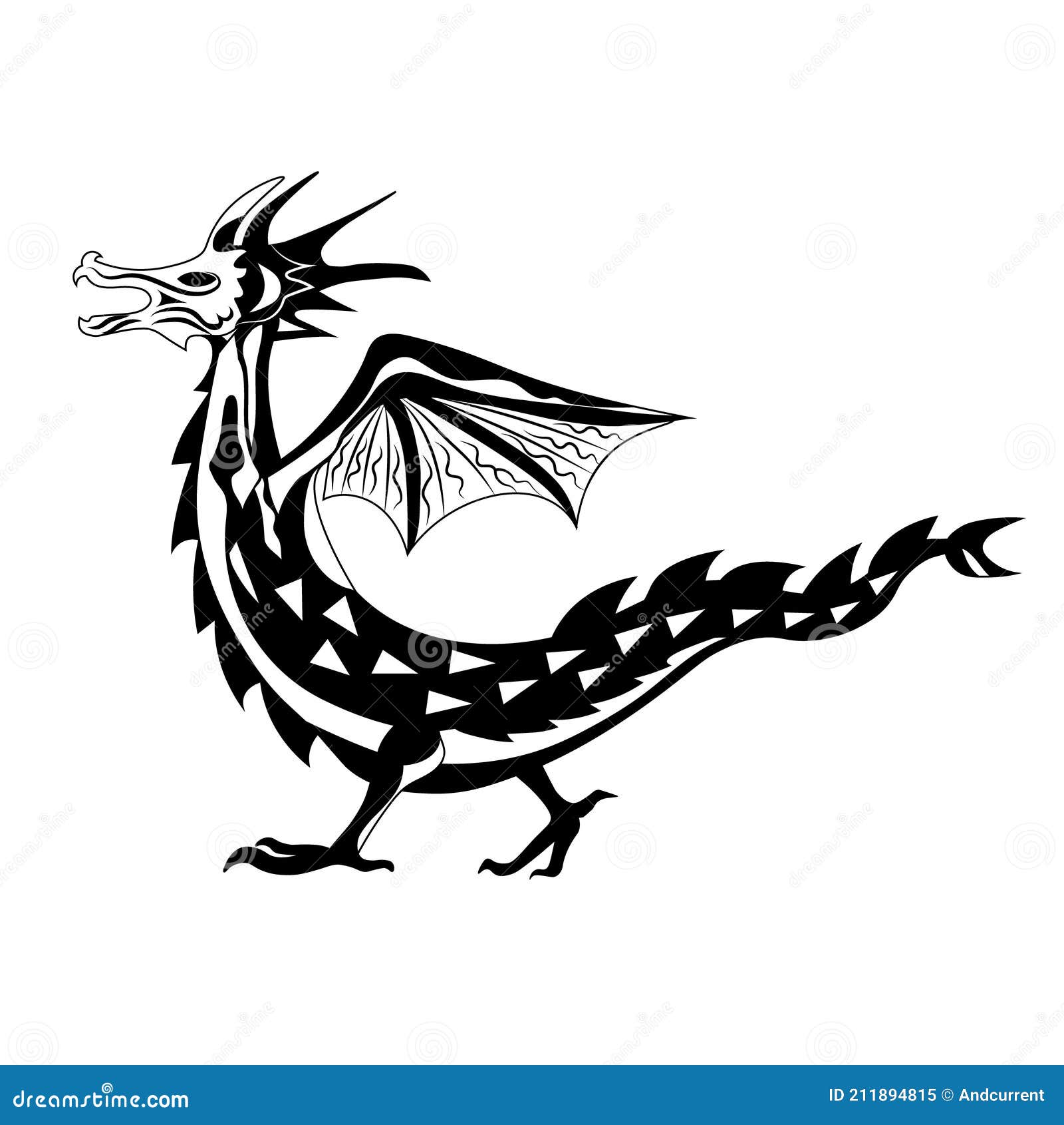 Dragon Tails Drawings