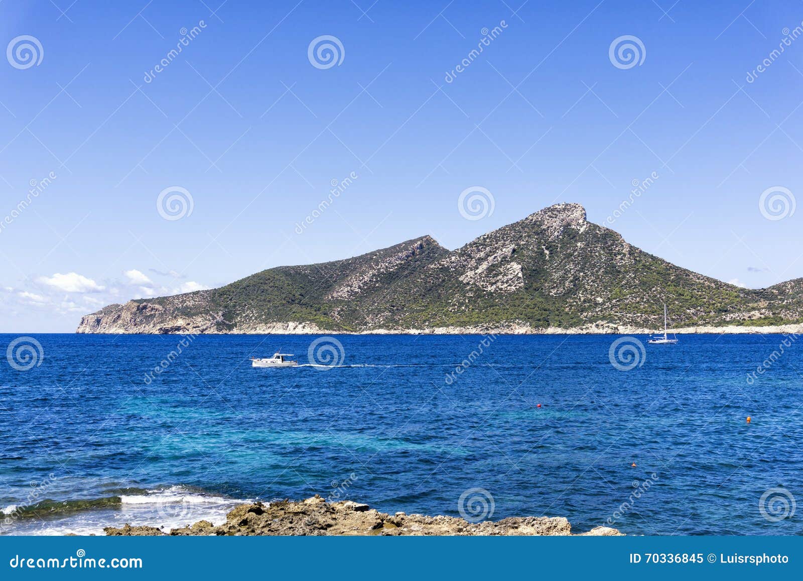 Dragonera Island, Majorca, Spain Stock Image - Image of geological ...