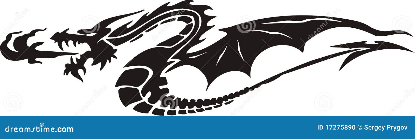 Dragones horizontales. ilustración del vector. Ilustración de pata ...