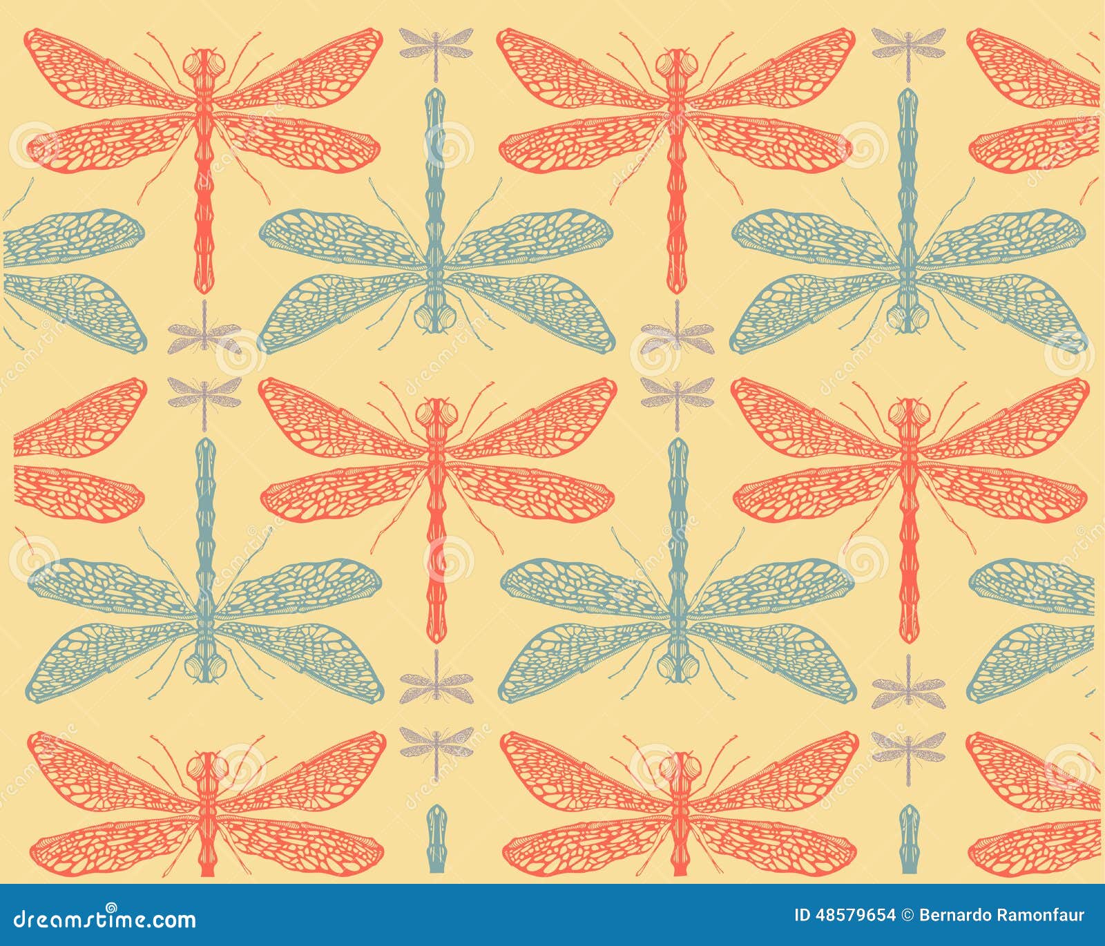 Dragonflies pattern e stock vector. Illustration of pattern - 48579654