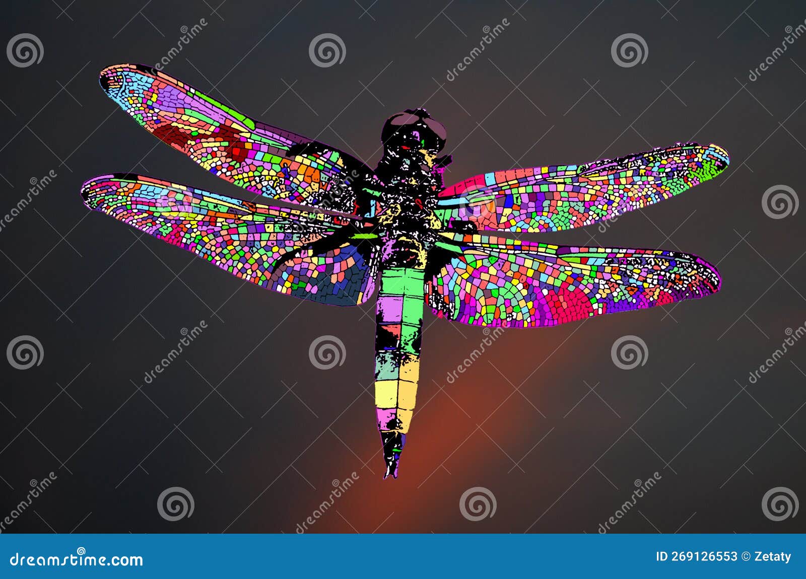 Dragonfly Symmetry Stock Image | CartoonDealer.com #80031451