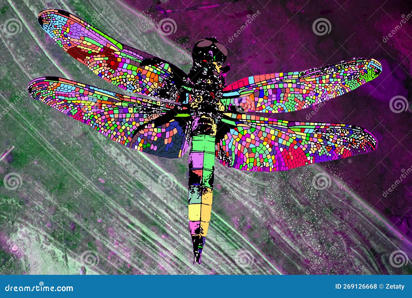 Dragonfly Abstract Modern Art Stock Photo - Image of abstract, animal ...