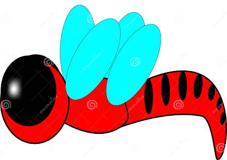 Dragonfly cartoon stock vector. Illustration of yellow - 48572682