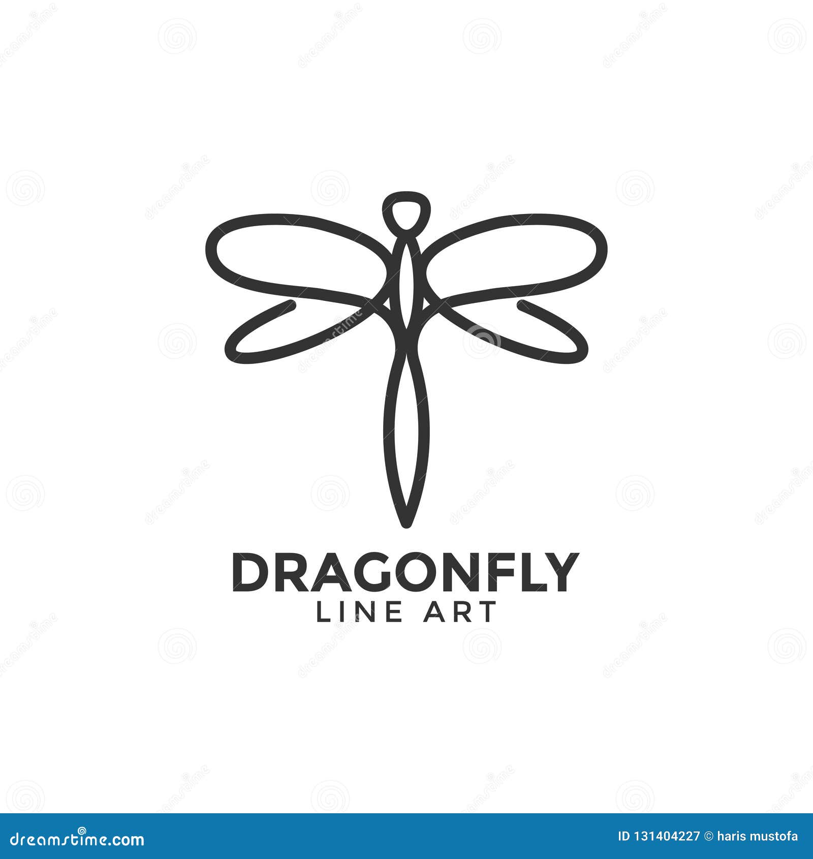 Dragonfly Graphic Design Template Vector Stock Vector - Illustration of ...