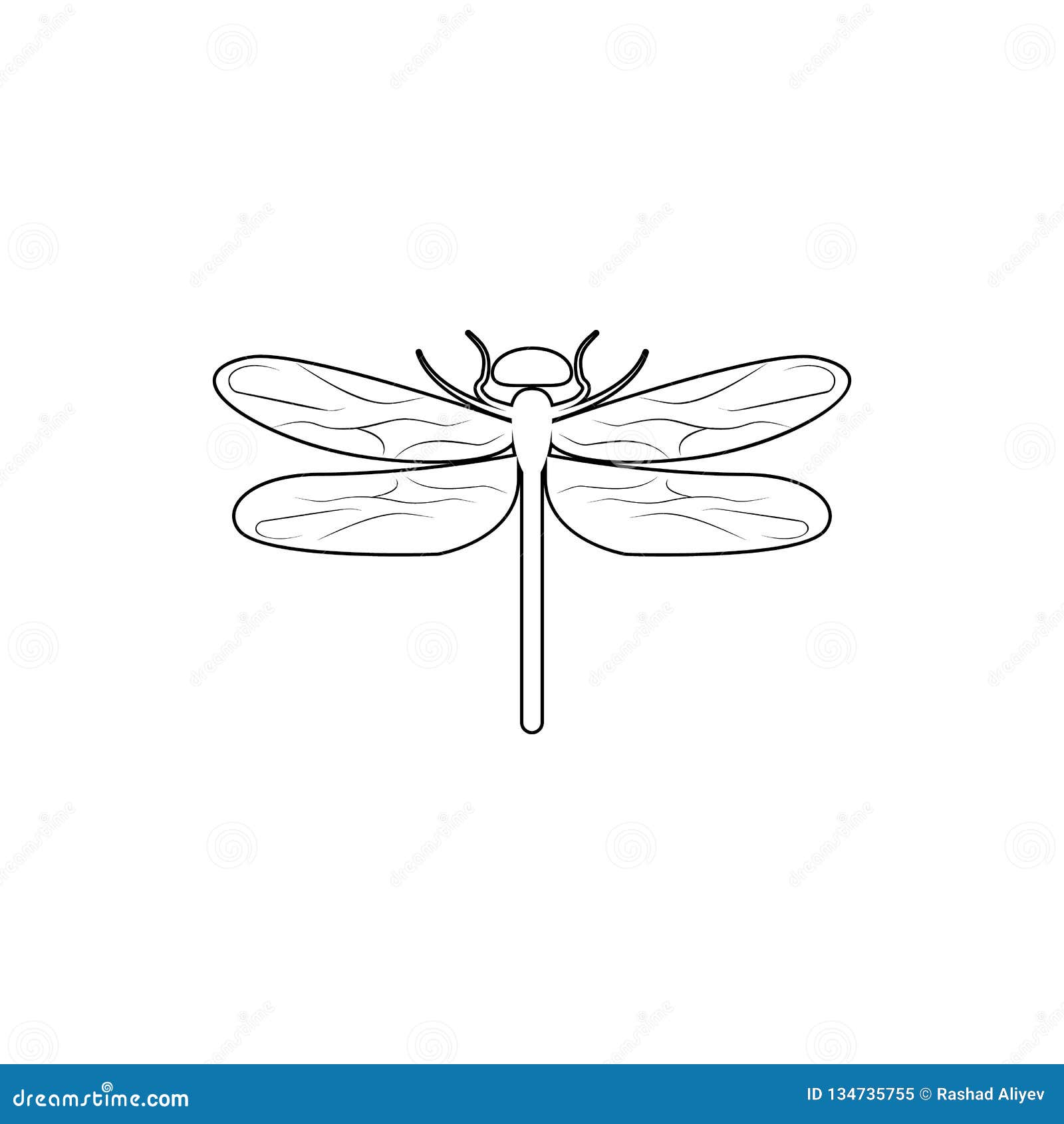 Dragonfly Icon. Element of Insect for Mobile Concept and Web Apps Icon ...