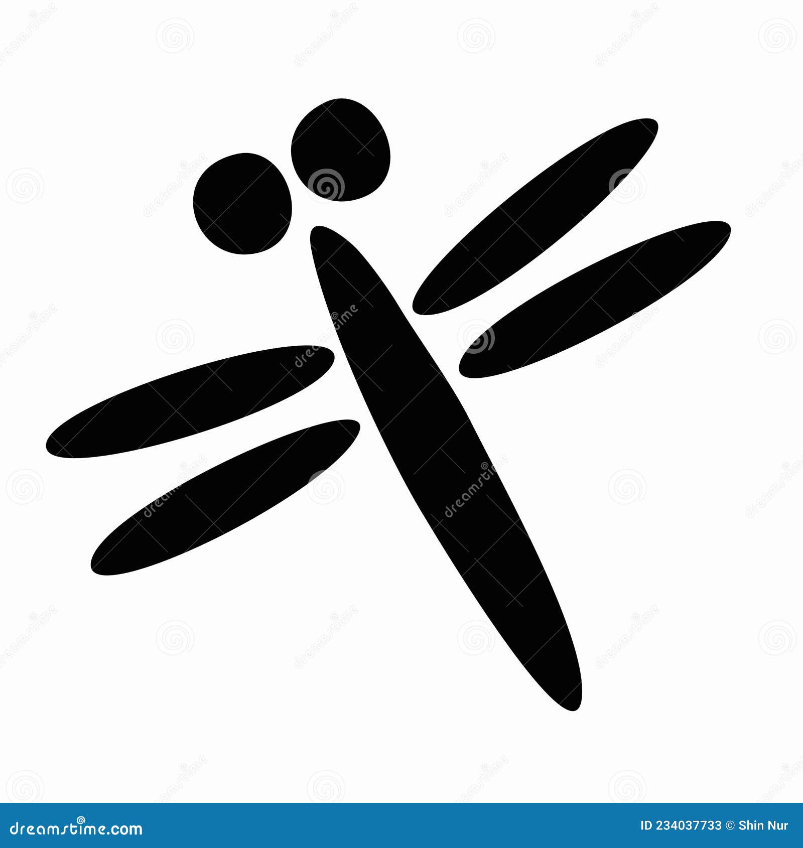 Dragonfly Icon Illustration Stock Illustration - Illustration of ...
