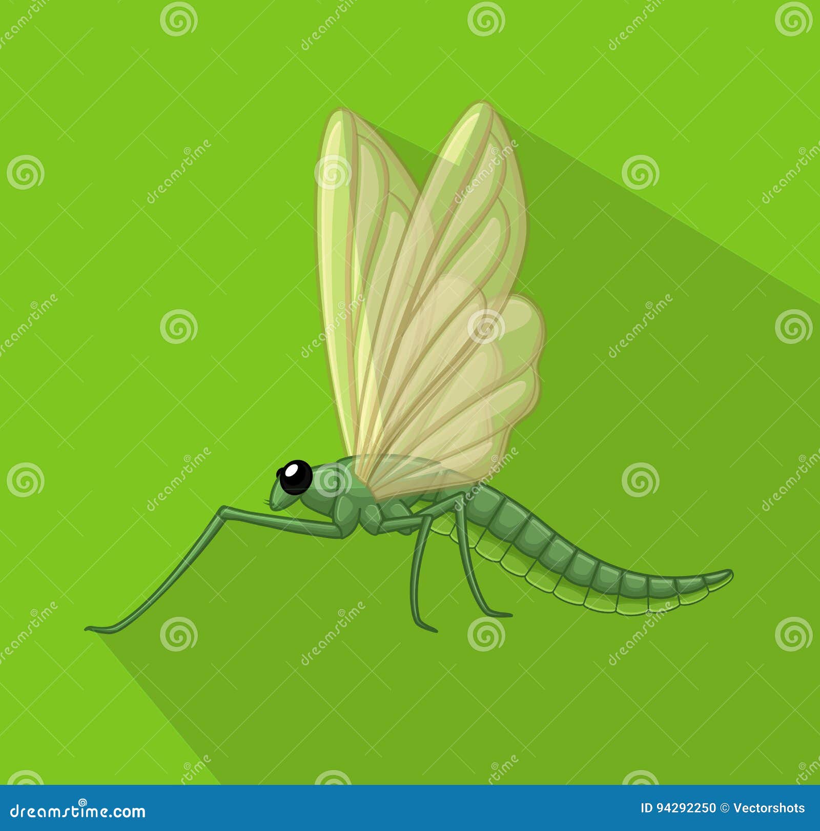 Dragonfly Insect stock vector. Illustration of macro - 94292250
