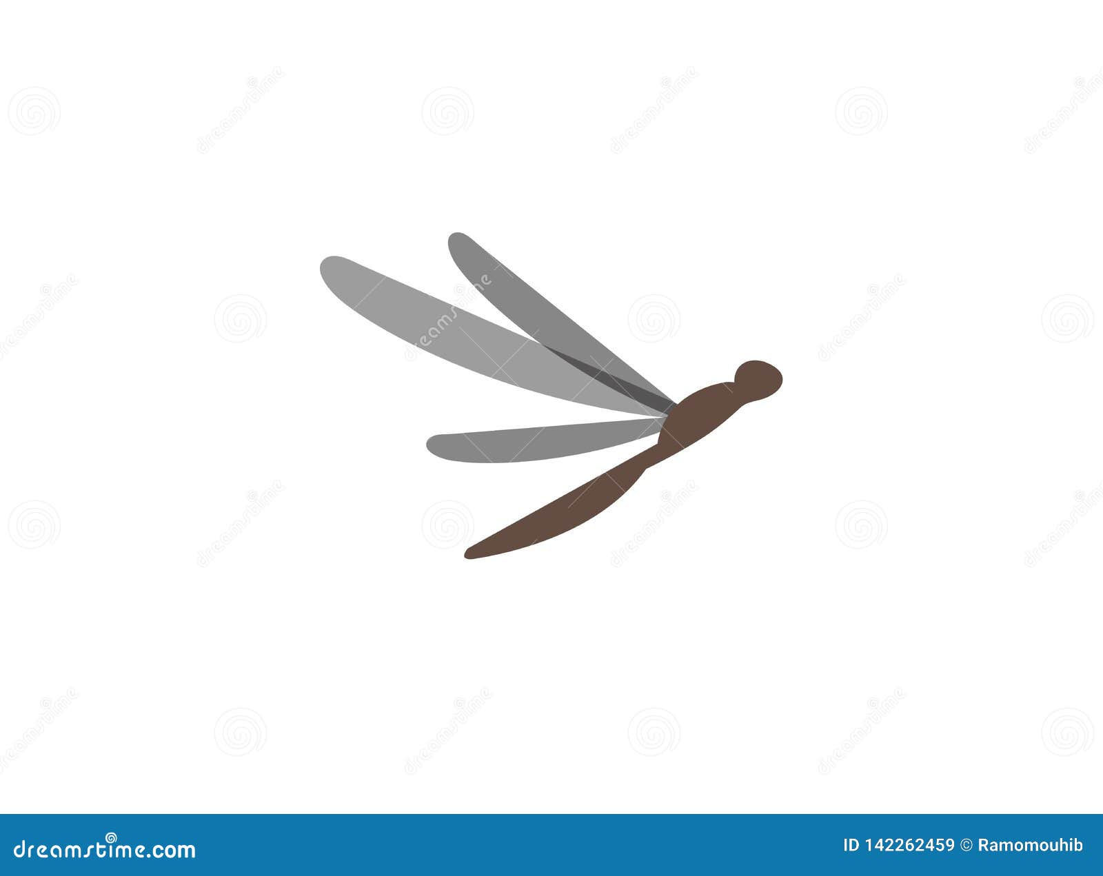 Dragonfly Insect Fly for Logo Design Illustration Stock Illustration ...