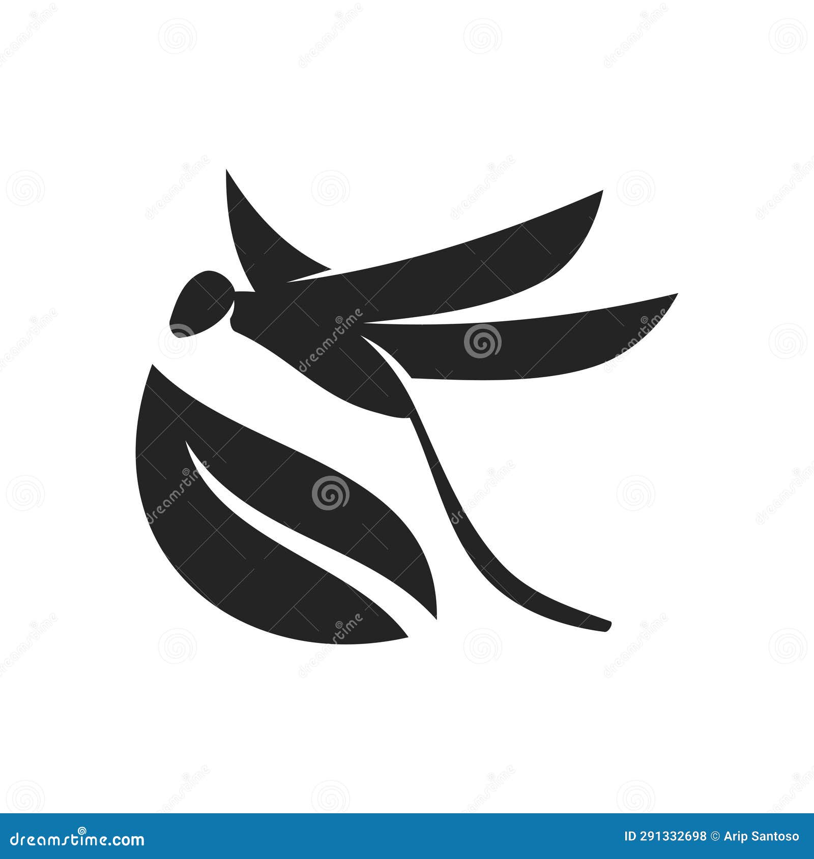 Dragonfly Logo Template Isolated. Brand Identity. Icon Abstract Vector ...