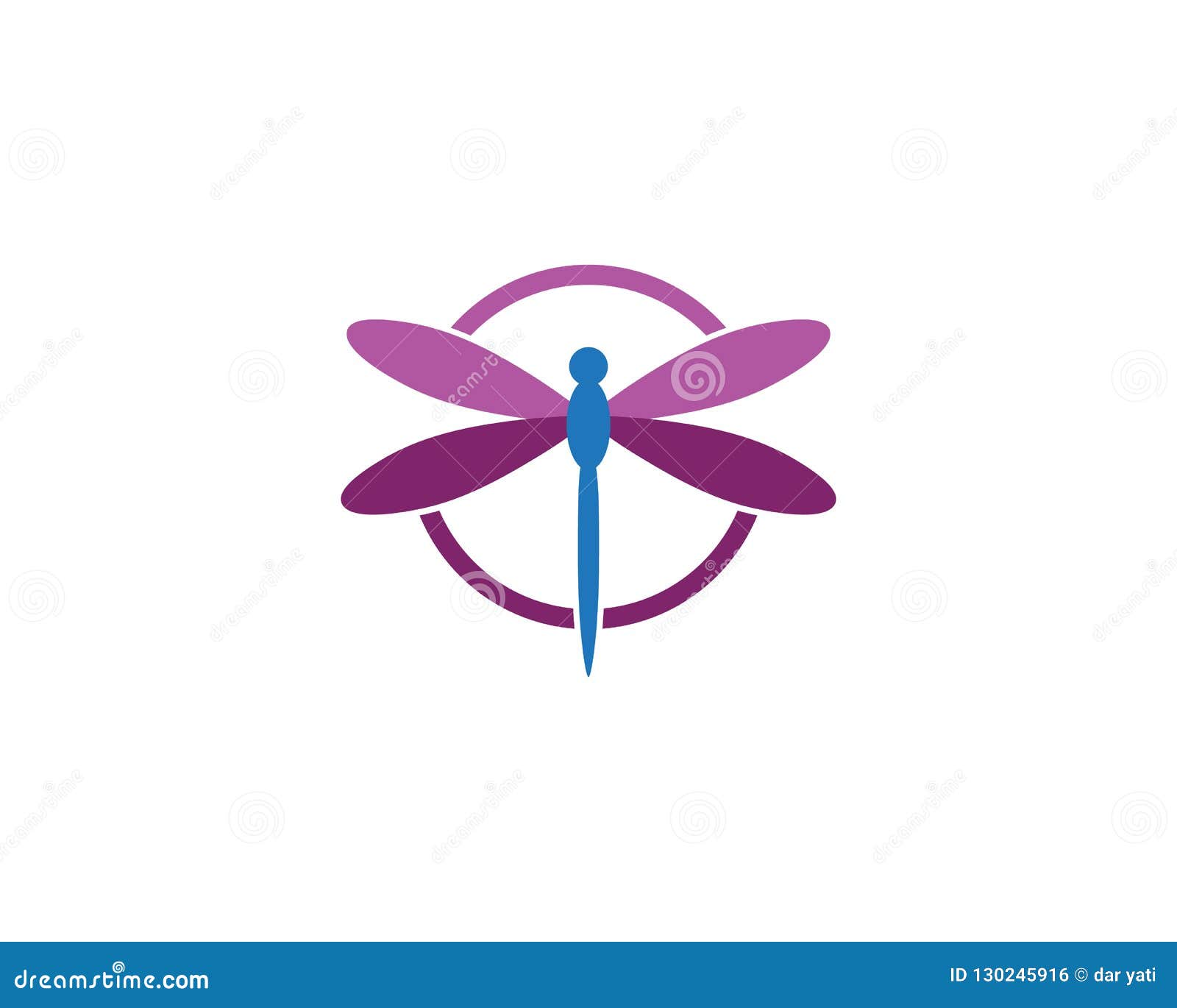Dragonfly Logo Template Vector Icon Illustration Stock Vector ...
